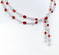 IMPORTANT RUBY AND DIAMOND NECKLACE, FAIDEE | Christie's