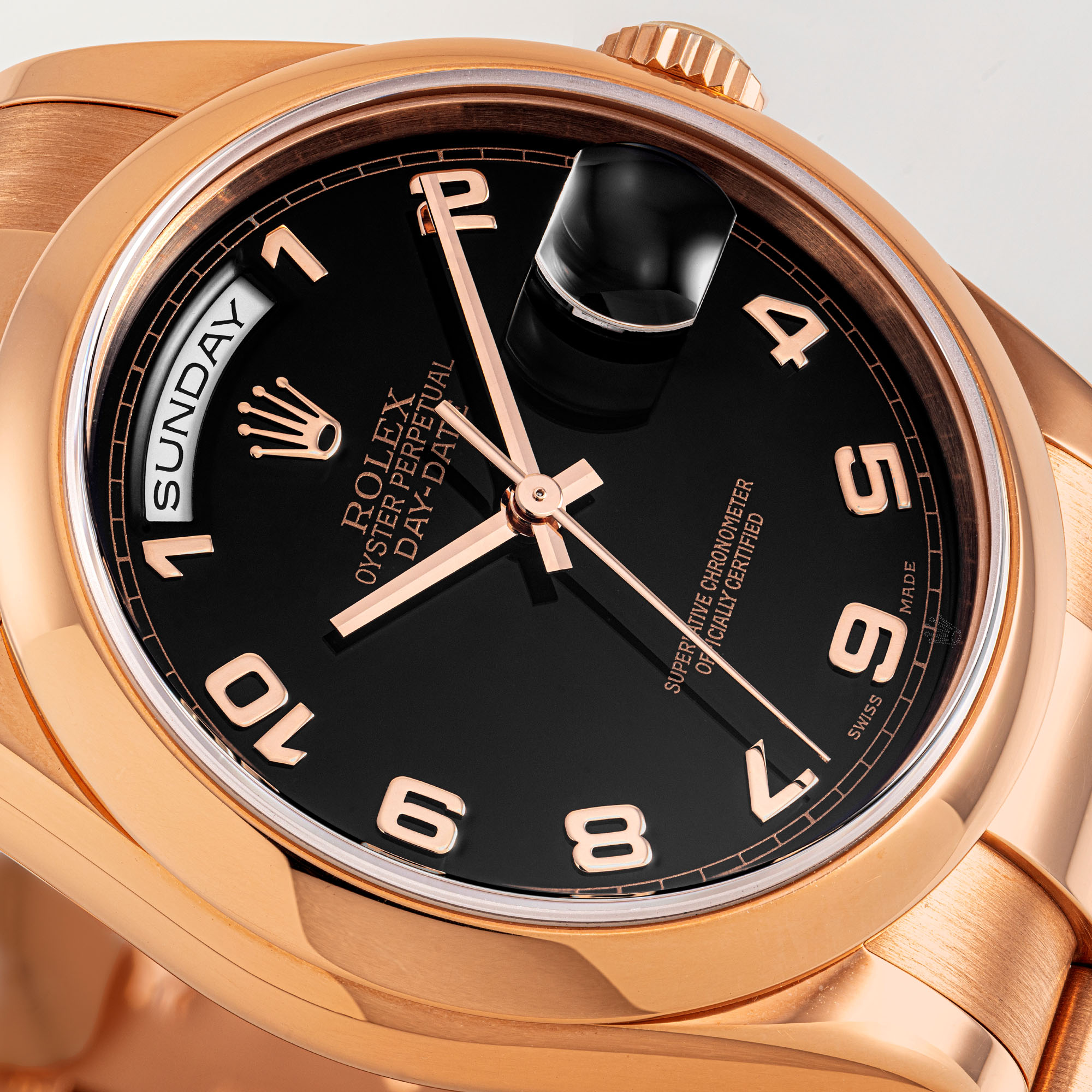 ROLEX, PINK GOLD DAY-DATE, REF. 118205, | Christie’s