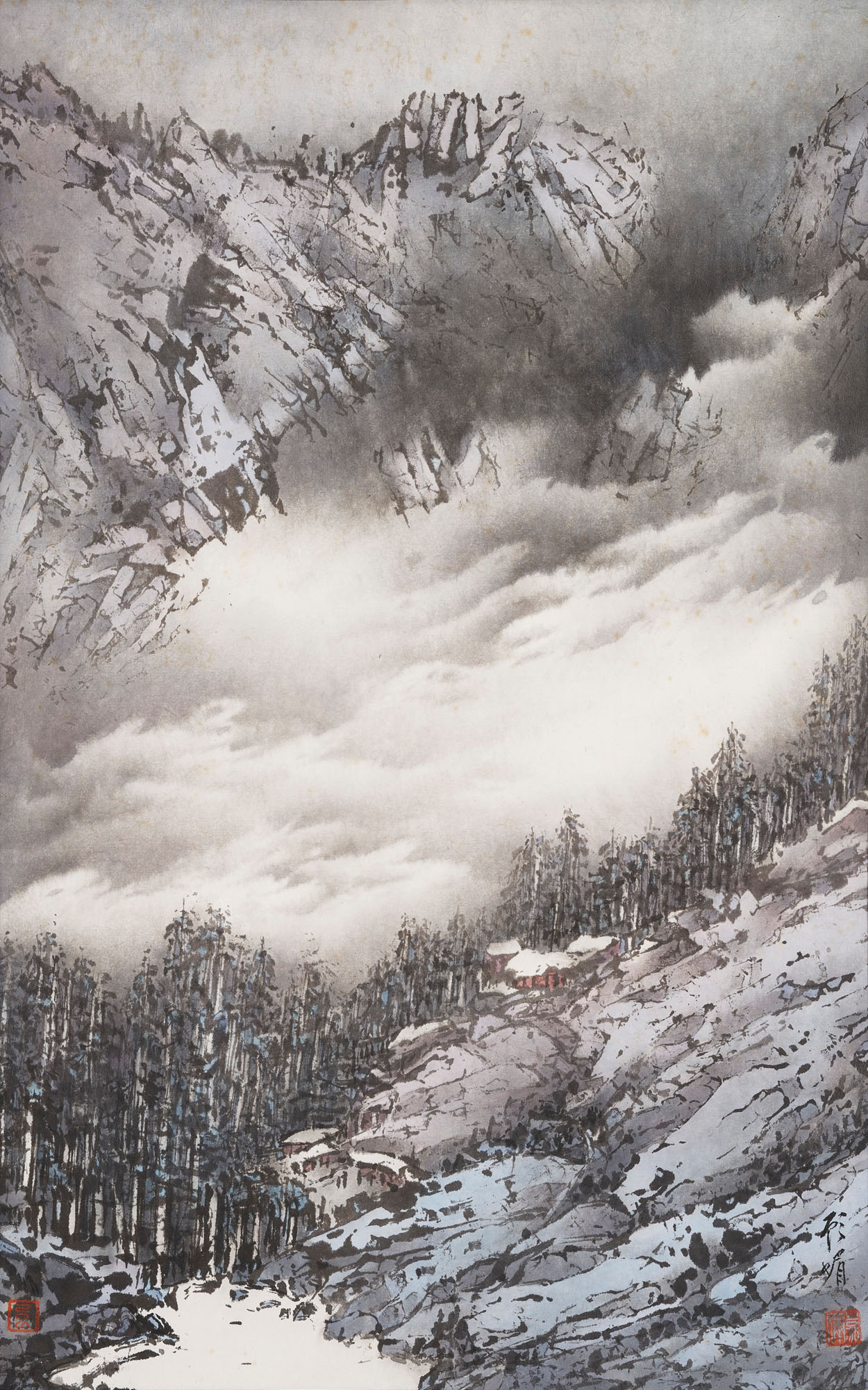 KOO MEI (GU MEI, B. 1929), Purple Snow Mist 2 | Christie’s