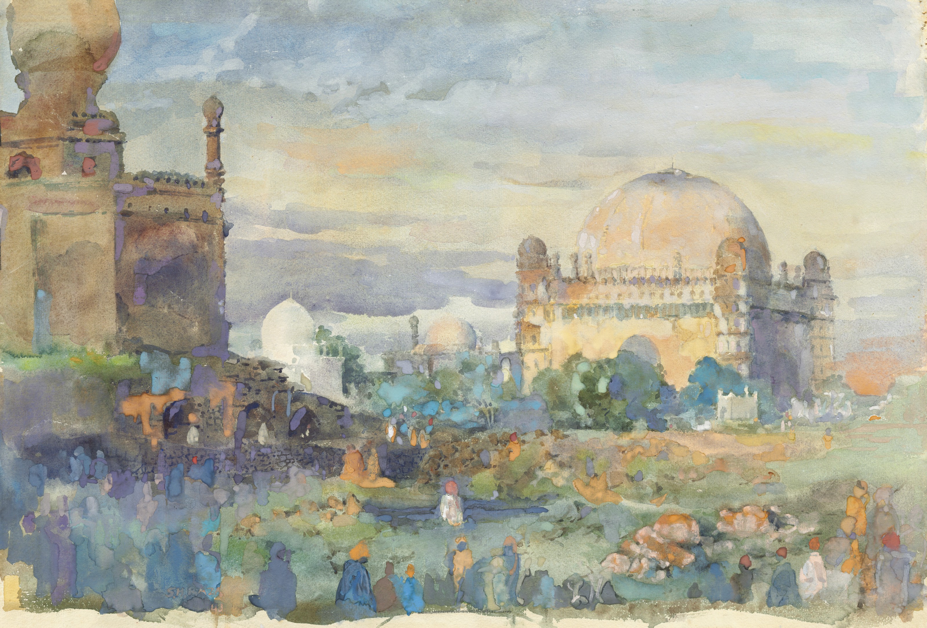 SAYED HAIDER RAZA (1922-2016), Untitled (Gol Gumbaz) | Christie’s