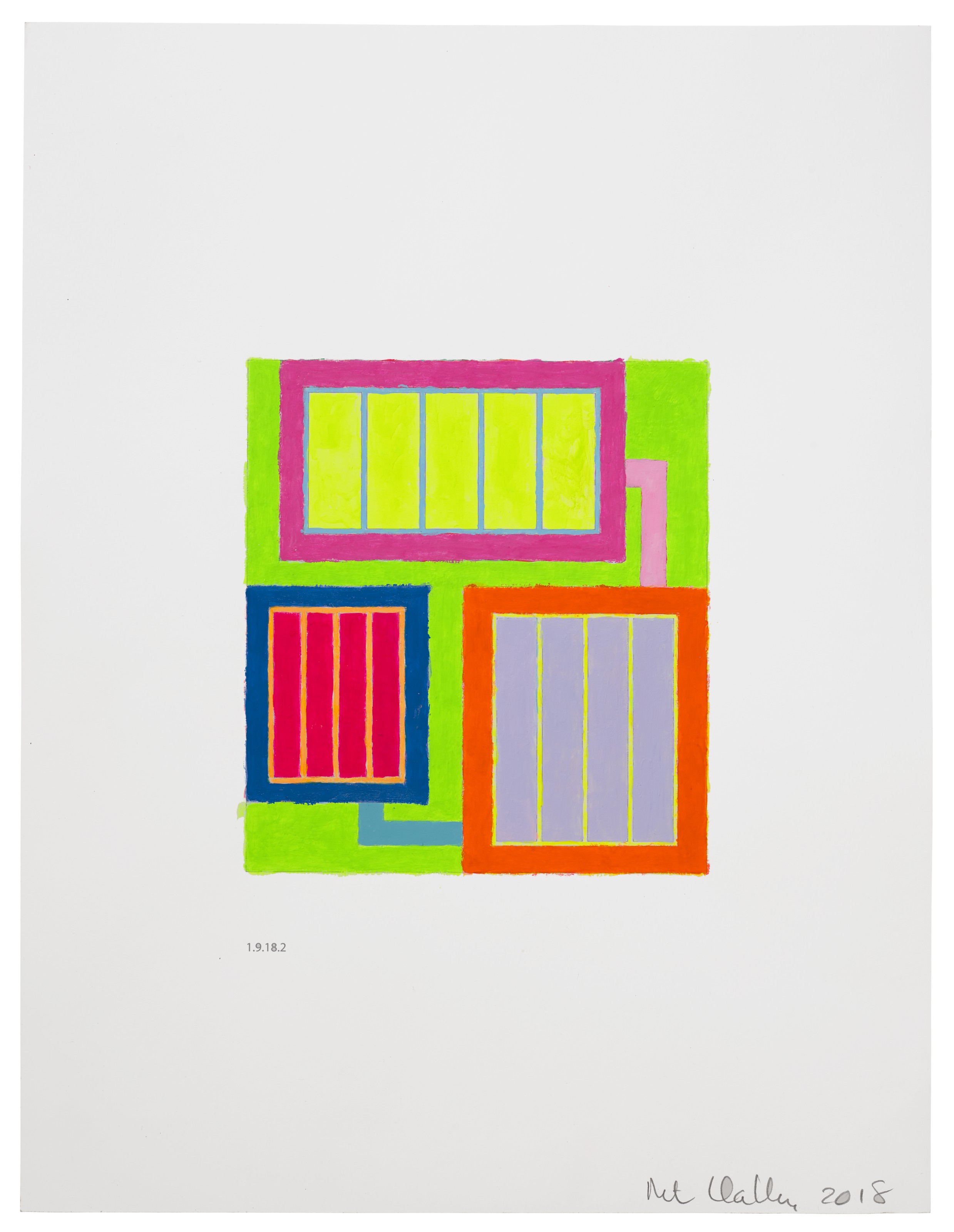 Peter Halley (b. 1953), Untitled (1.9.18.2) | Christie’s