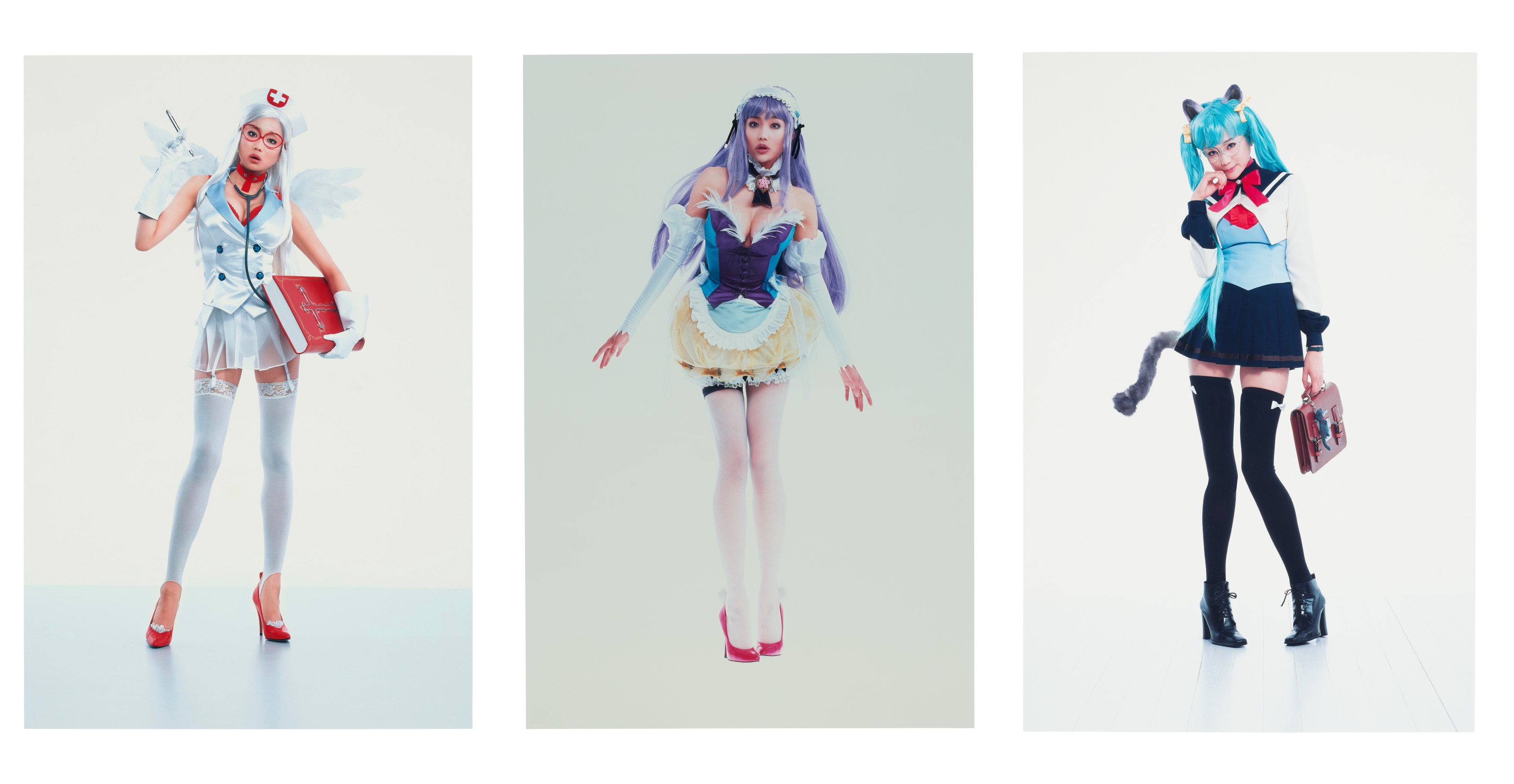Takashi Murakami (b. 1962), Three works: Miss Ko2 - Nurse, Miss Ko2 ...