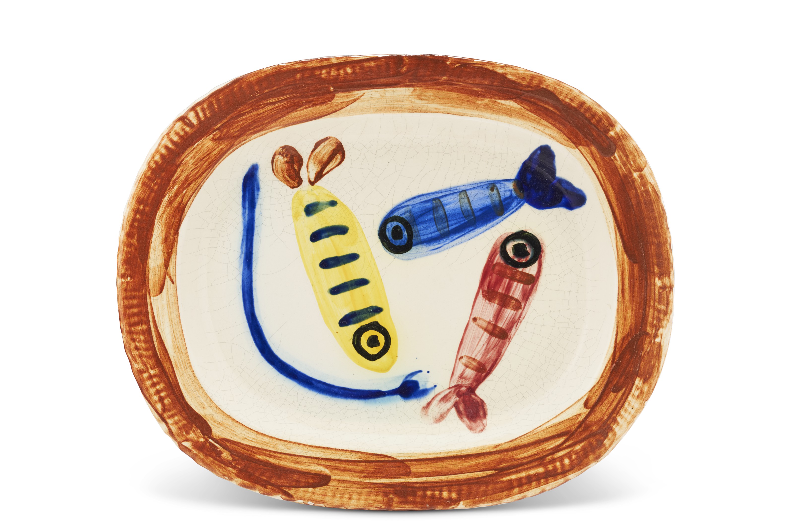 PABLO PICASSO (1881-1973), Quatre poissons polychromes (A.R. 31 ...