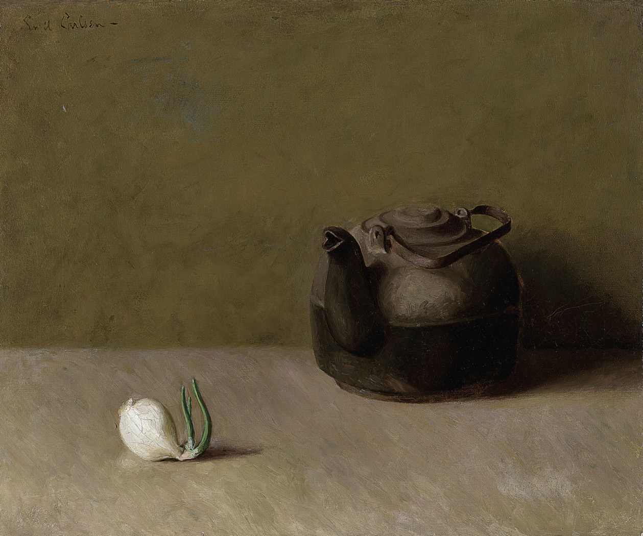 Soren Emil Carlsen (1853-1932), Still Life with Teapot and Onion ...