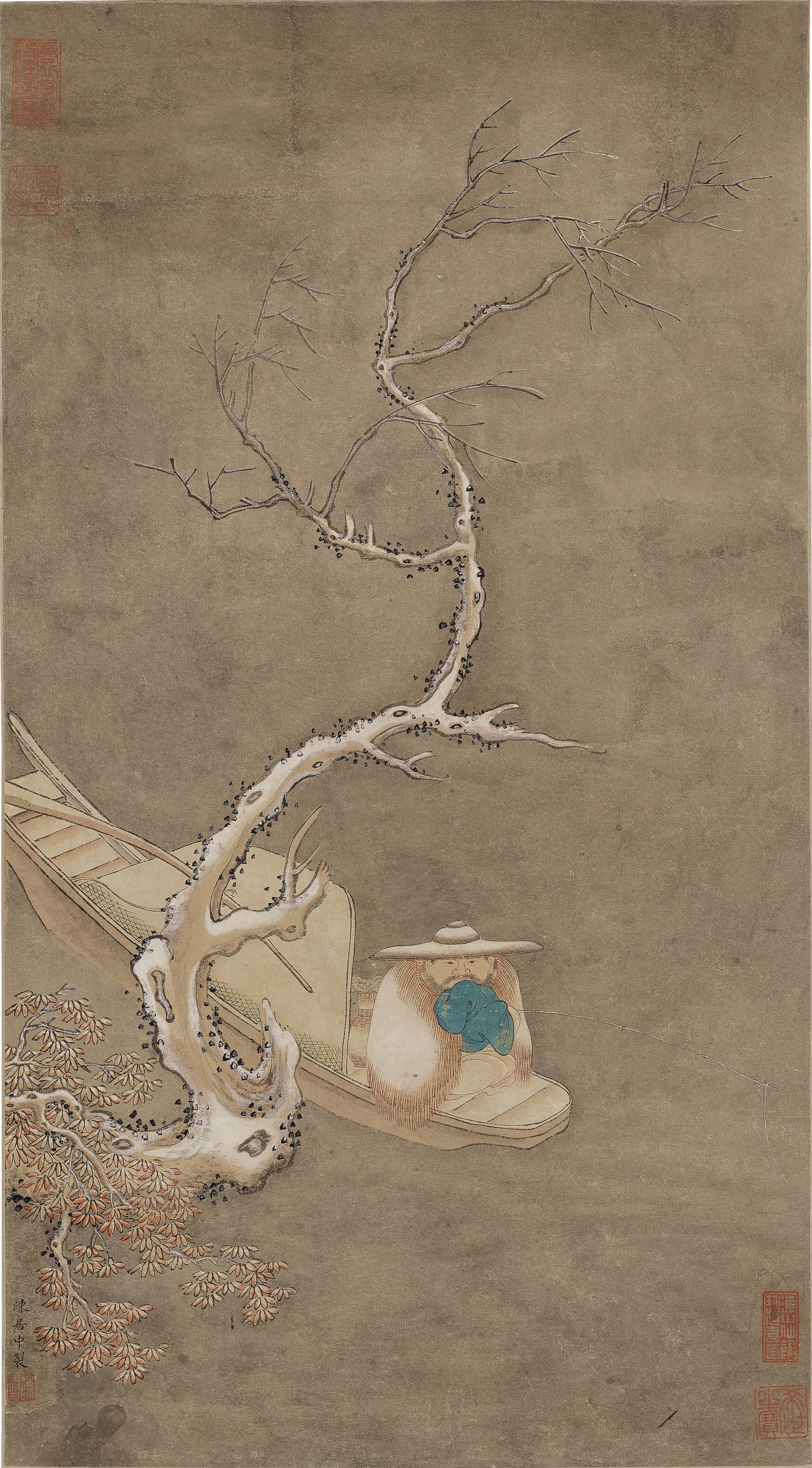 WITH SIGNATURE OF CHEN JUZHONG (ACTIVE EARLY 13TH CENTURY), Scholar ...