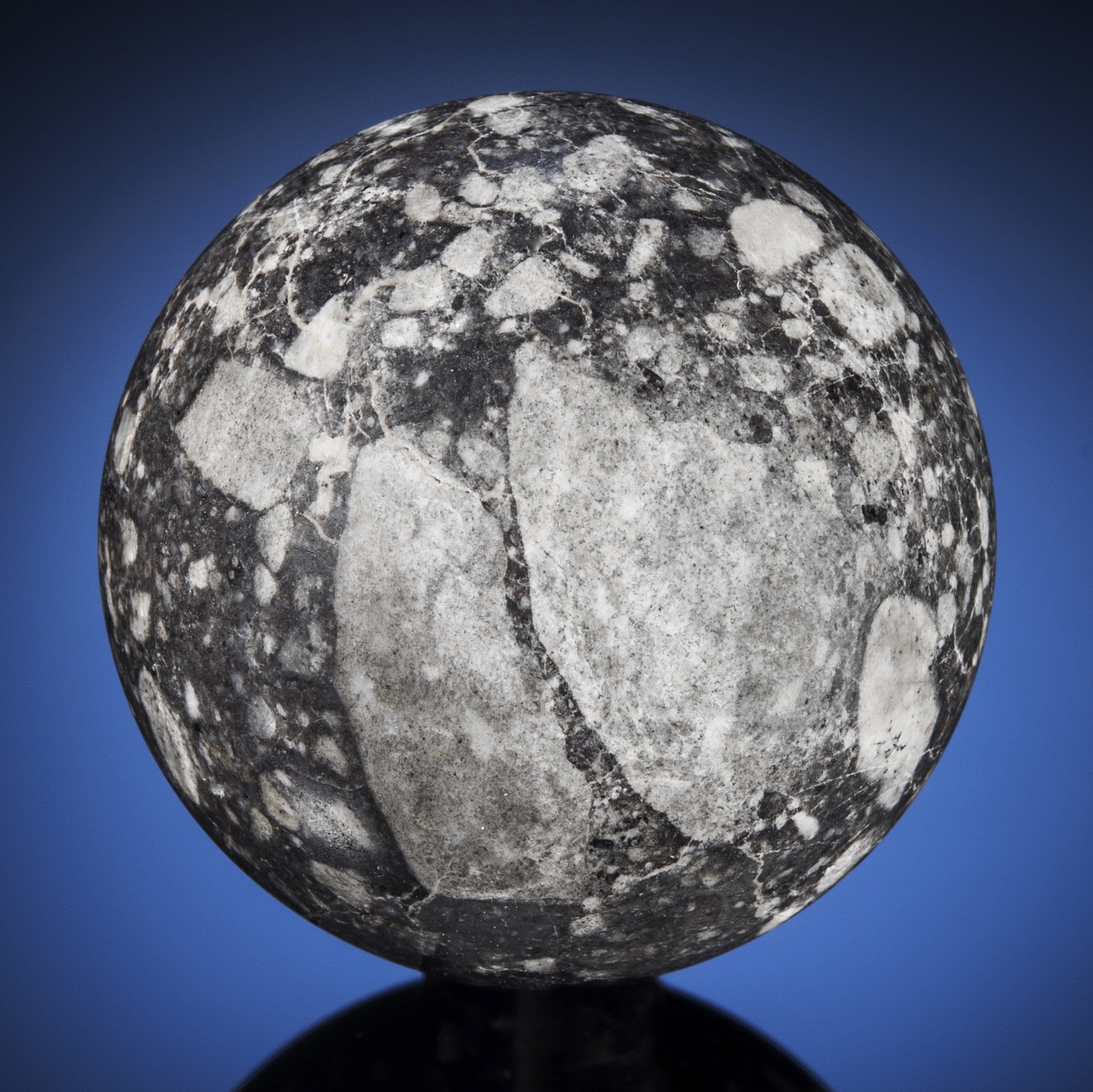 NWA 12691 — RARE LUNAR SPHERE, Moon Rock – Lunar Feldspathic Breccia ...
