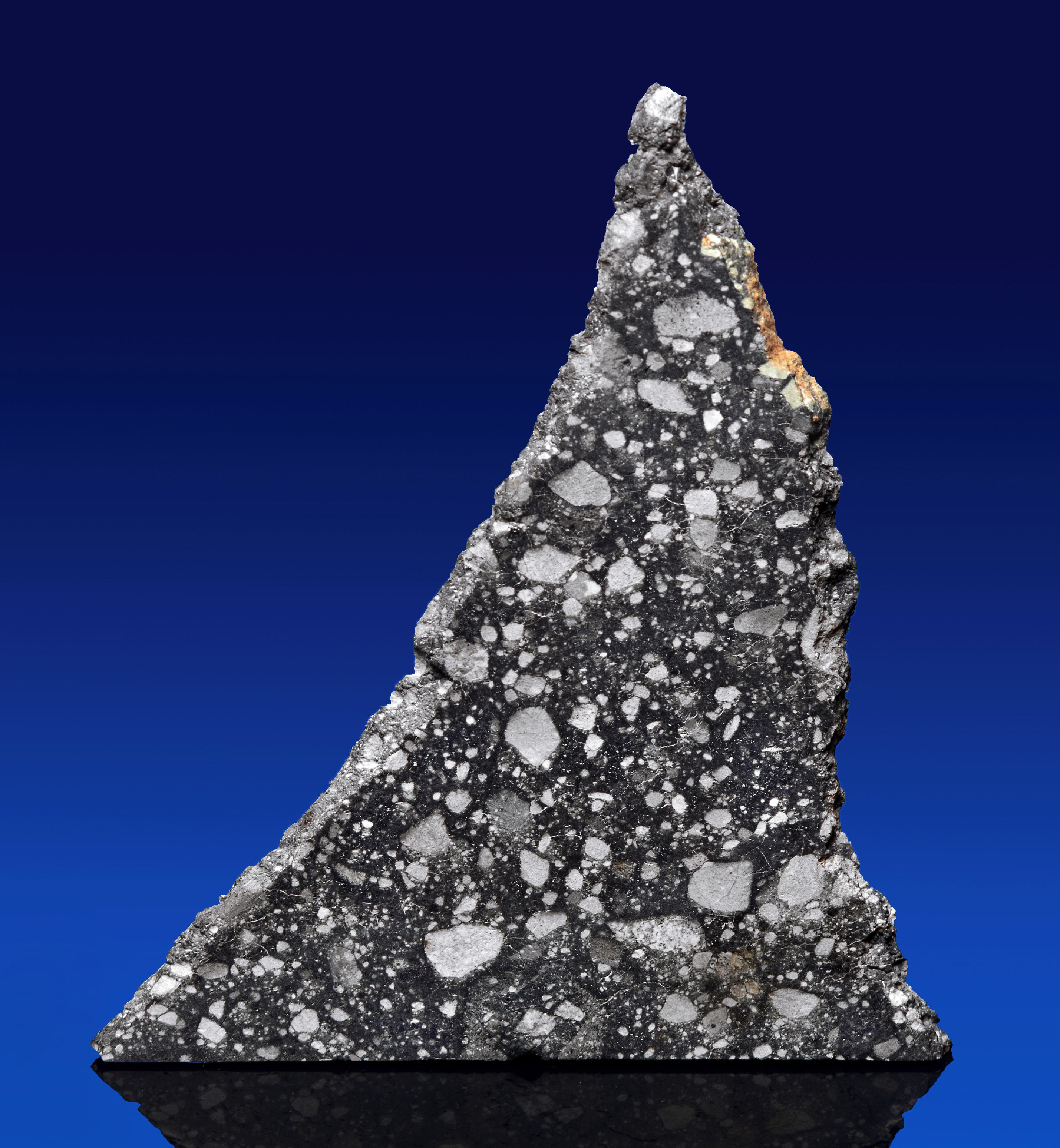 NWA 12691 — PARTIAL SLICE OF THE MOON, Moon Rock — Lunar Feldspathic ...