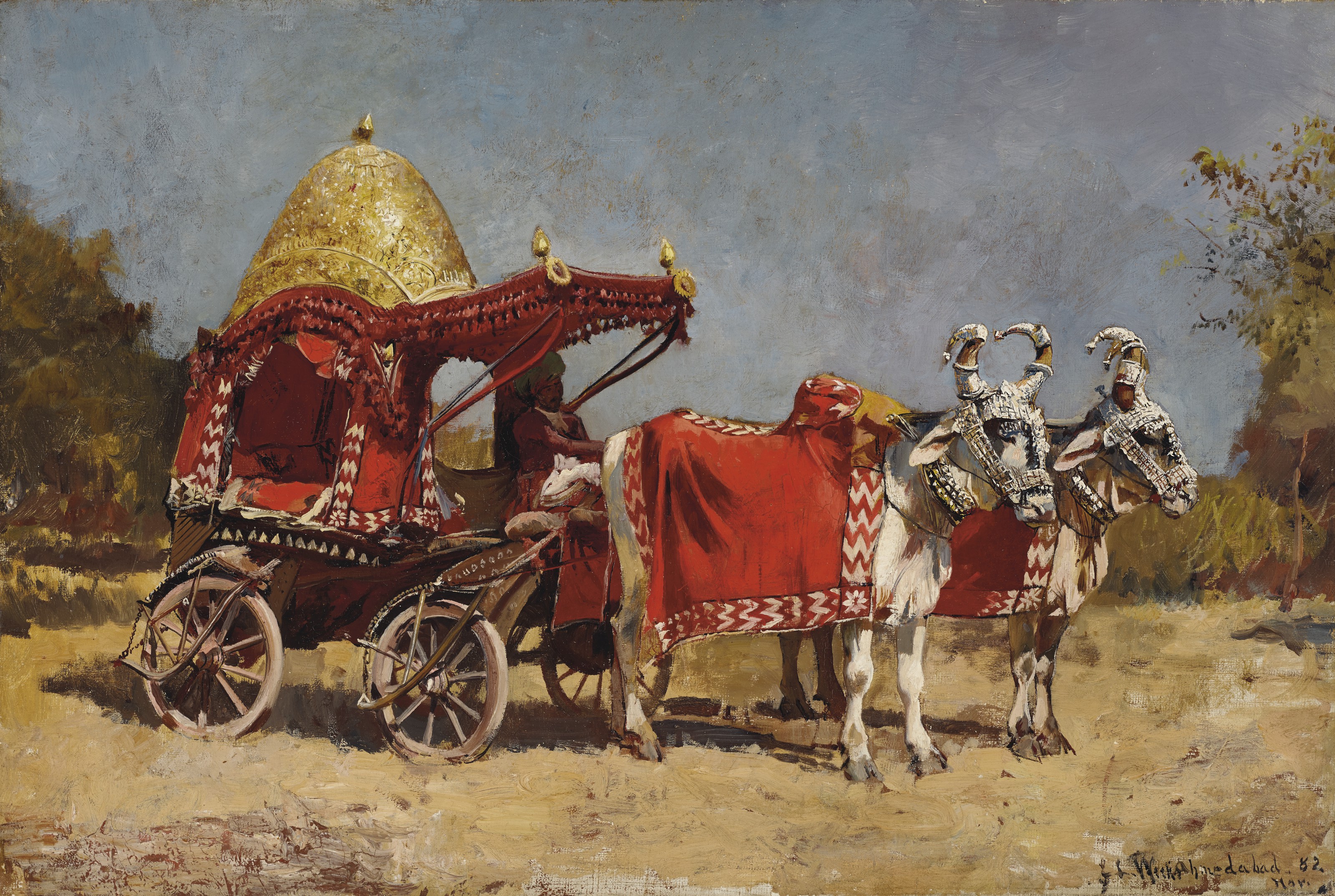 Edwin Lord Weeks (American, 1849-1903), Native Gharry, or Cart | Christie’s