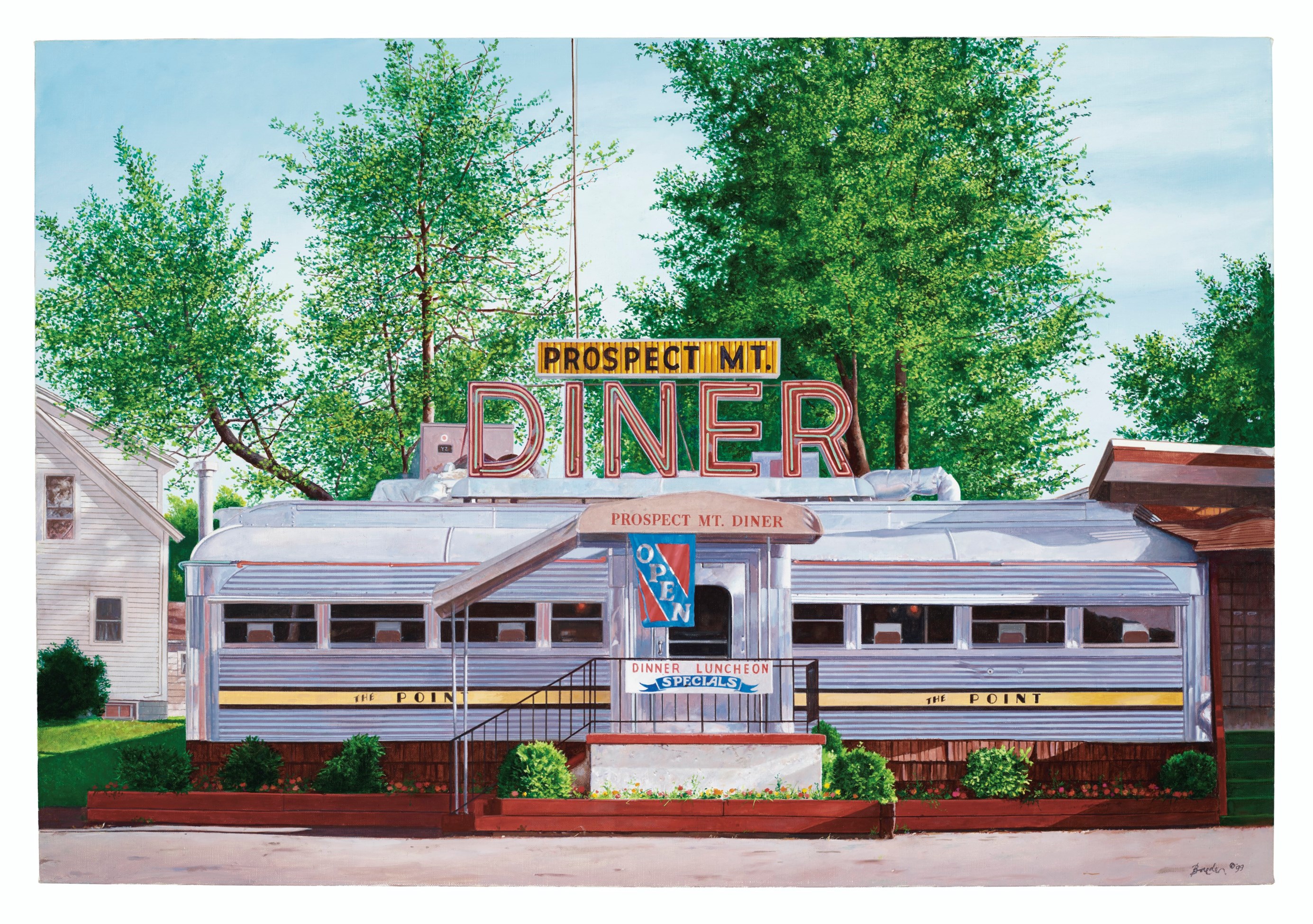 John Baeder (b. 1938), Prospect Mt. Diner | Christie's