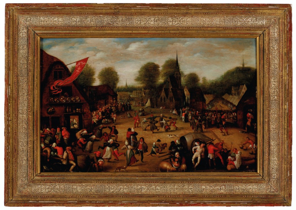 CIRCLE OF GILLIS MOSTAERT (HULST 1528-1598 ANTWERP), A village kermis | Christie’s