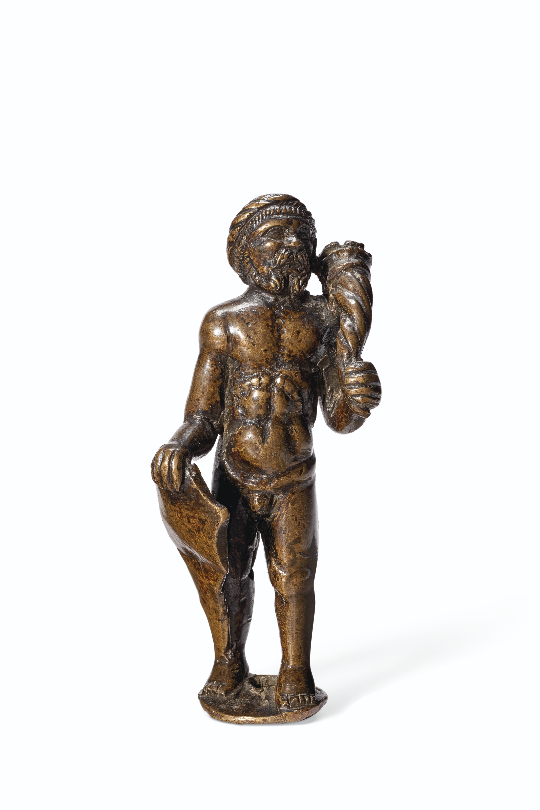 German Antiques Brass Statues French Art Deco Sculpture, Lady With Fan