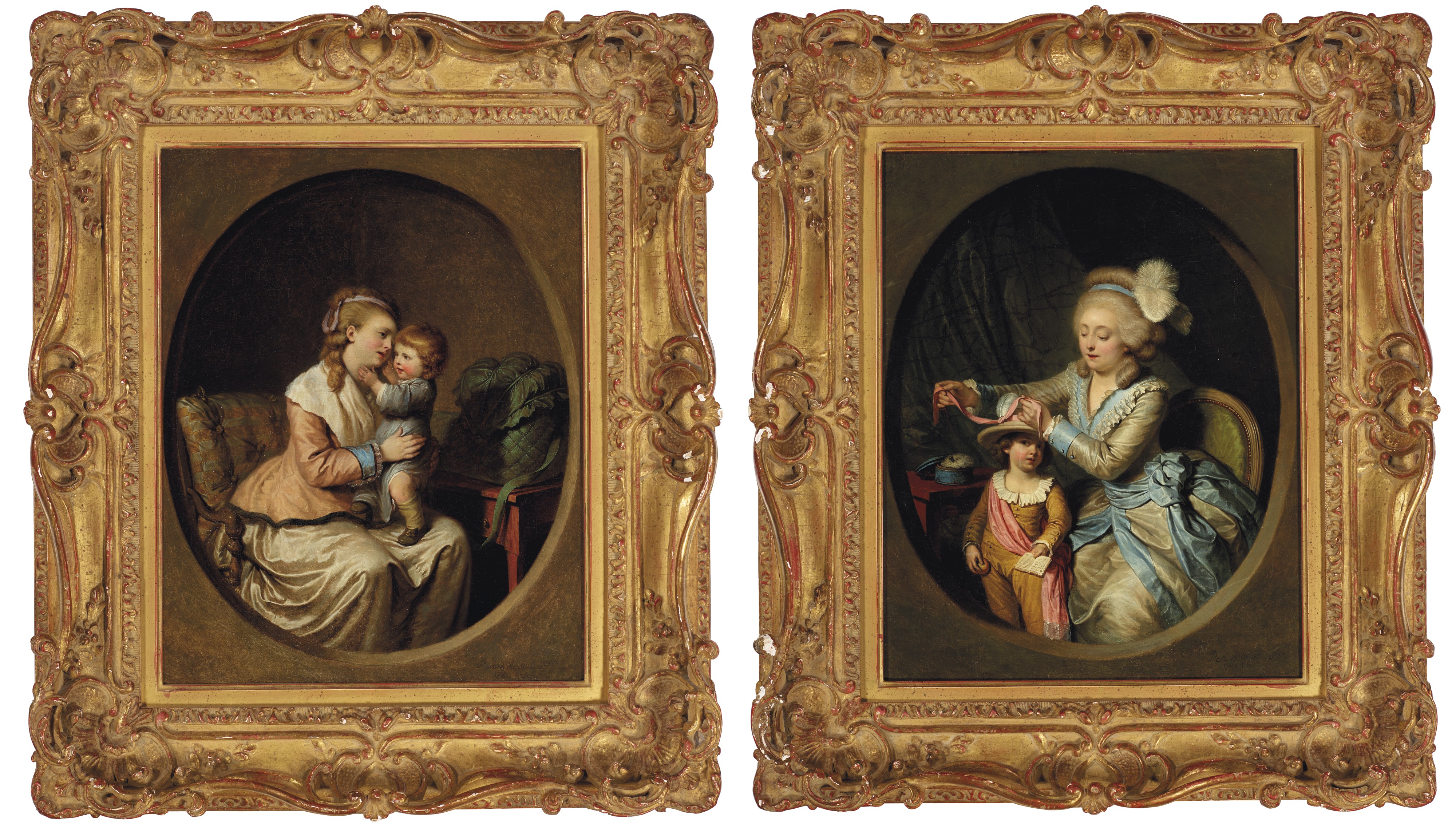 PIERRE-ALEXANDRE WILLE (PARIS 1748-1821), Soothing the Child; and The ...