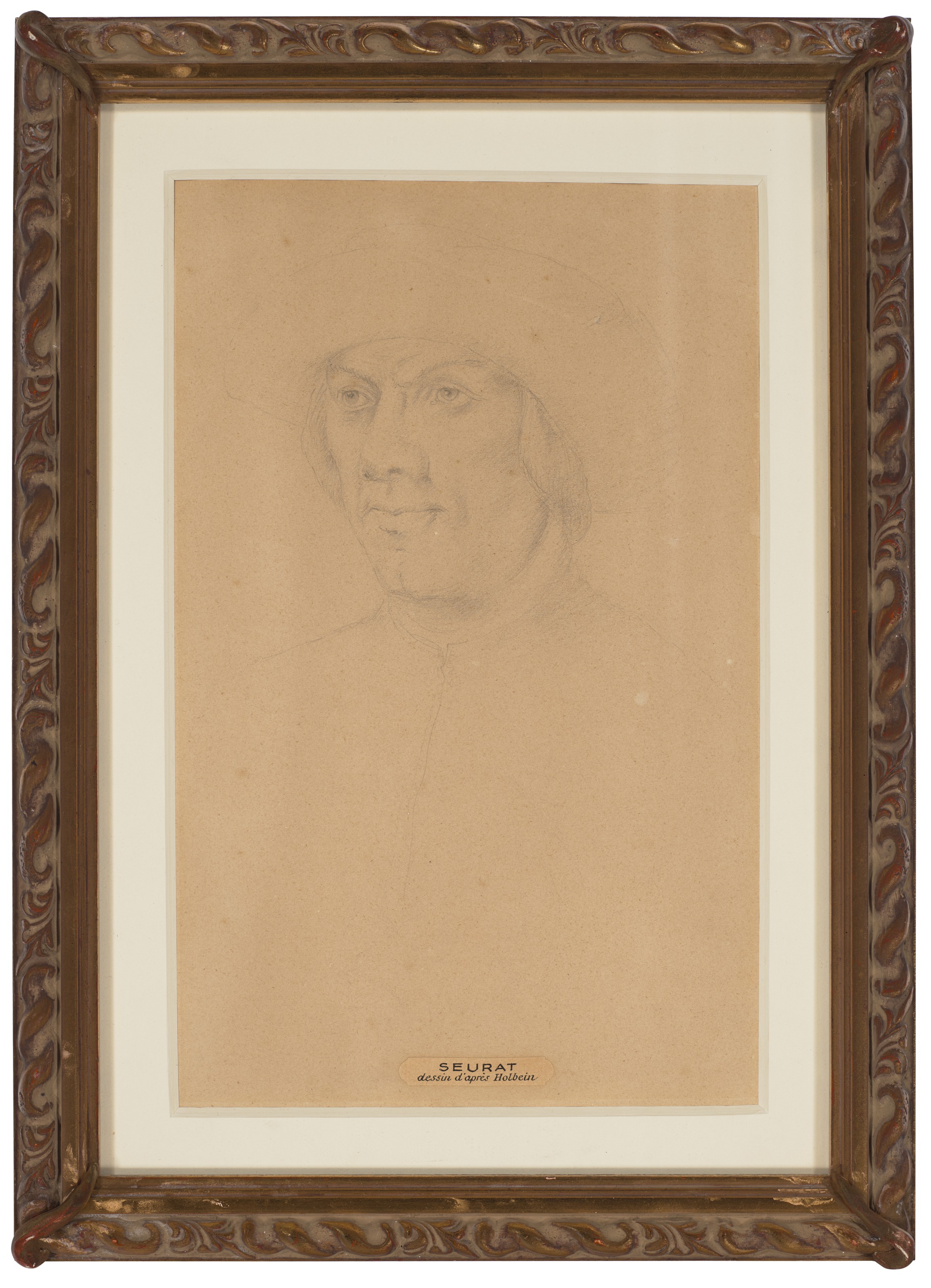 Georges Seurat (1859-1891), Portrait d'homme, d'après Holbein | Christie’s