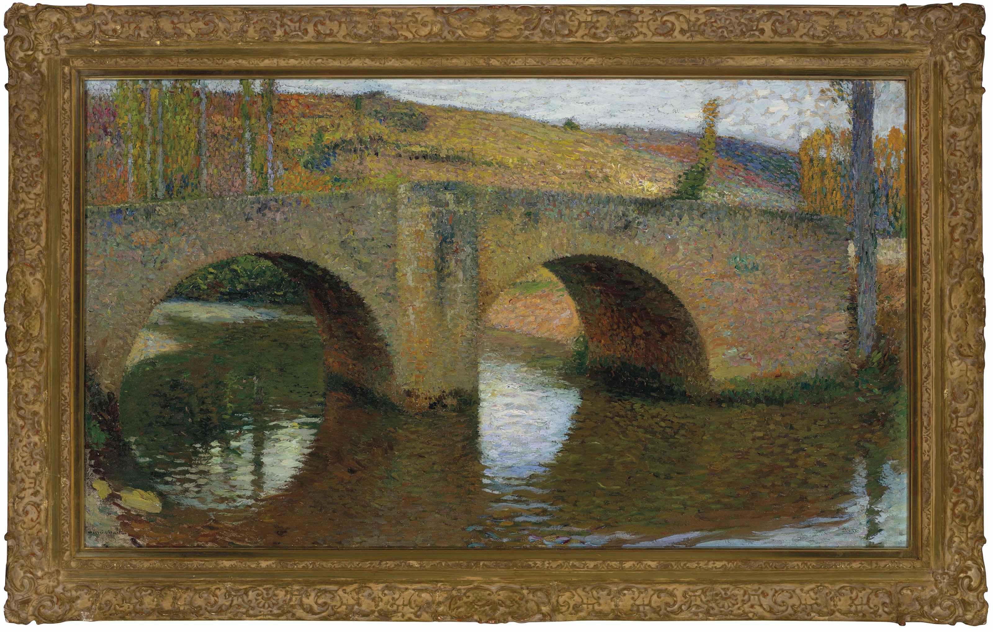 Henri Martin (1860-1943), Le Pont de Labastide du Vert (un jour de ...