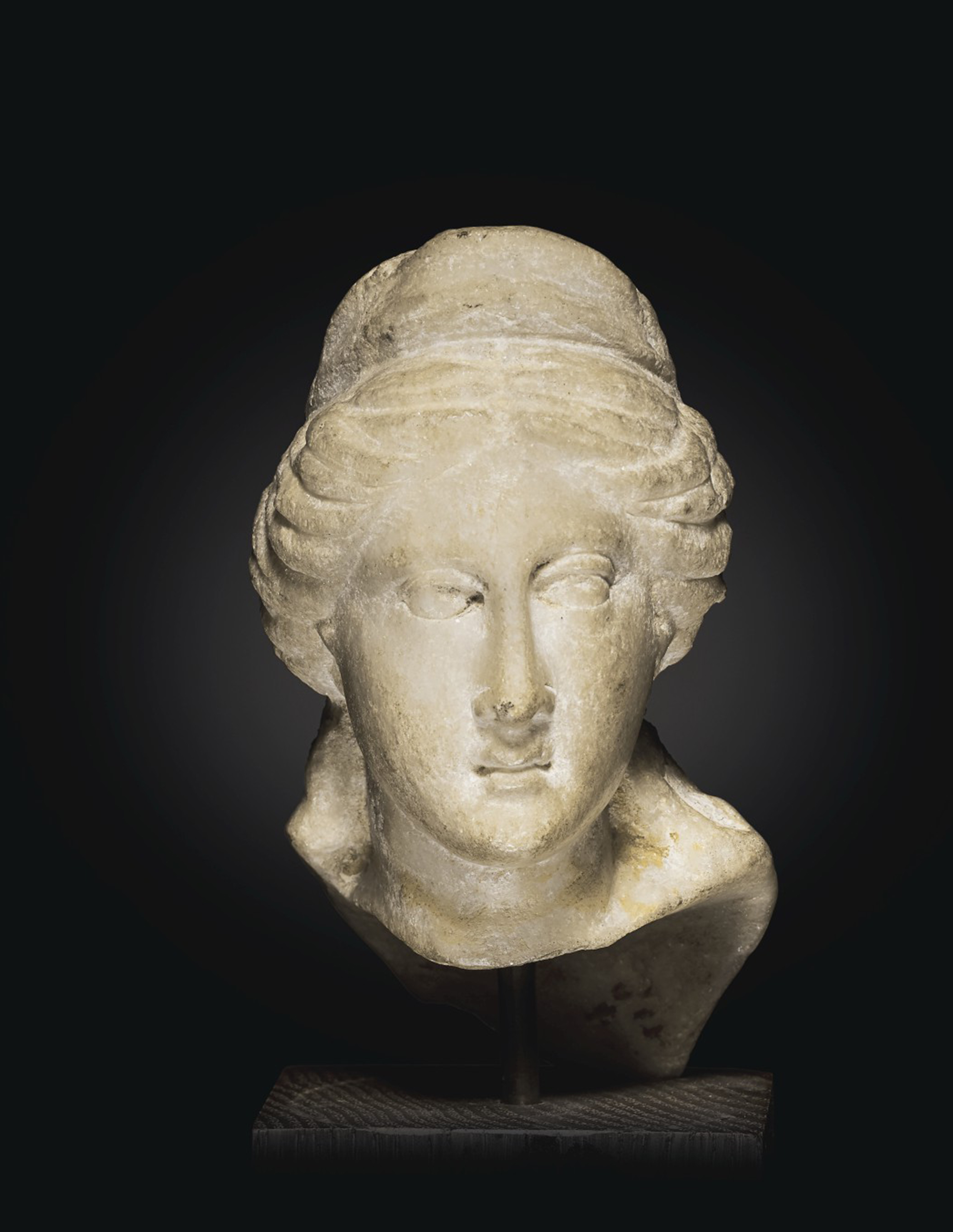 A ROMAN MARBLE FEMALE HEAD, CIRCA 2ND CENTURY A.D. | Christie’s