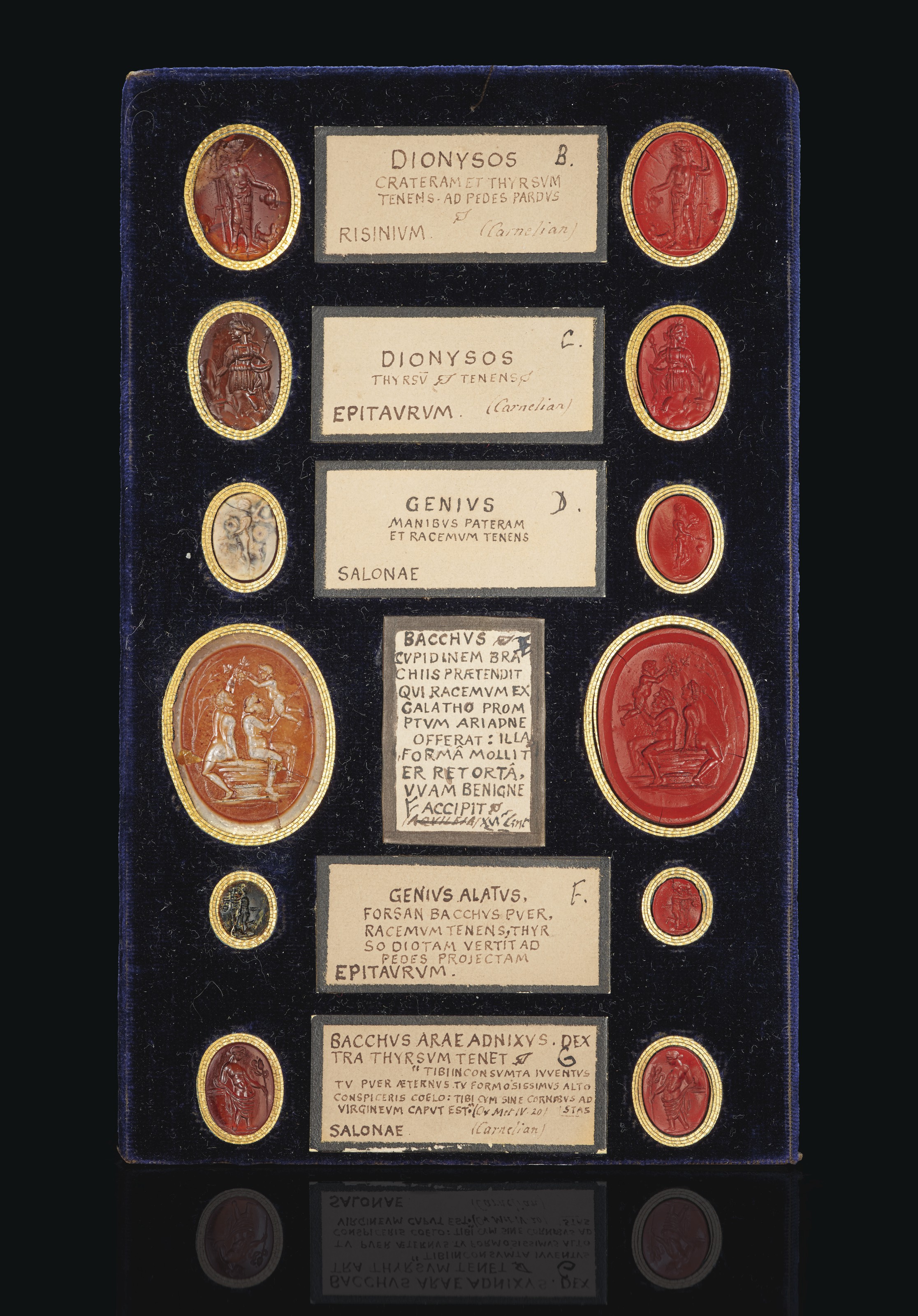 THIRTEEN ETRUSCAN AND ROMAN STONE ENGRAVED GEMS, CIRCA 3RD CENTURY B.C ...