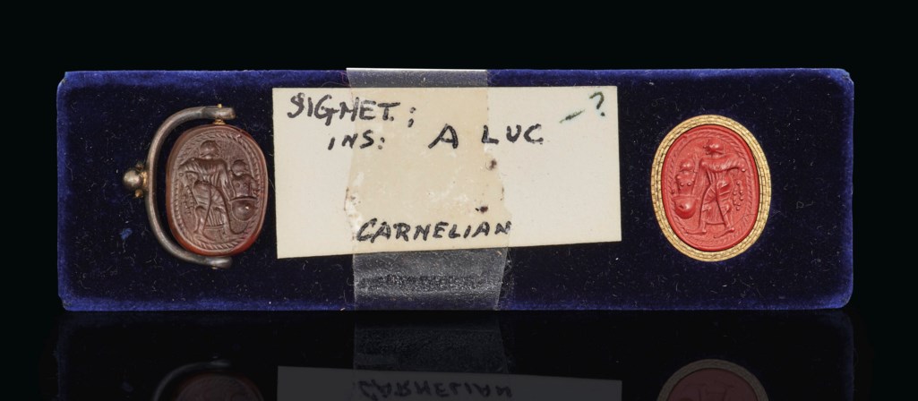 THIRTEEN ETRUSCAN AND ROMAN STONE ENGRAVED GEMS, CIRCA 3RD CENTURY B.C ...