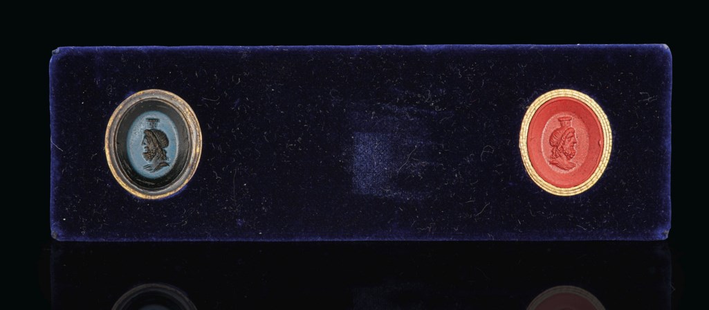 THIRTEEN ETRUSCAN AND ROMAN STONE ENGRAVED GEMS, CIRCA 3RD CENTURY B.C ...