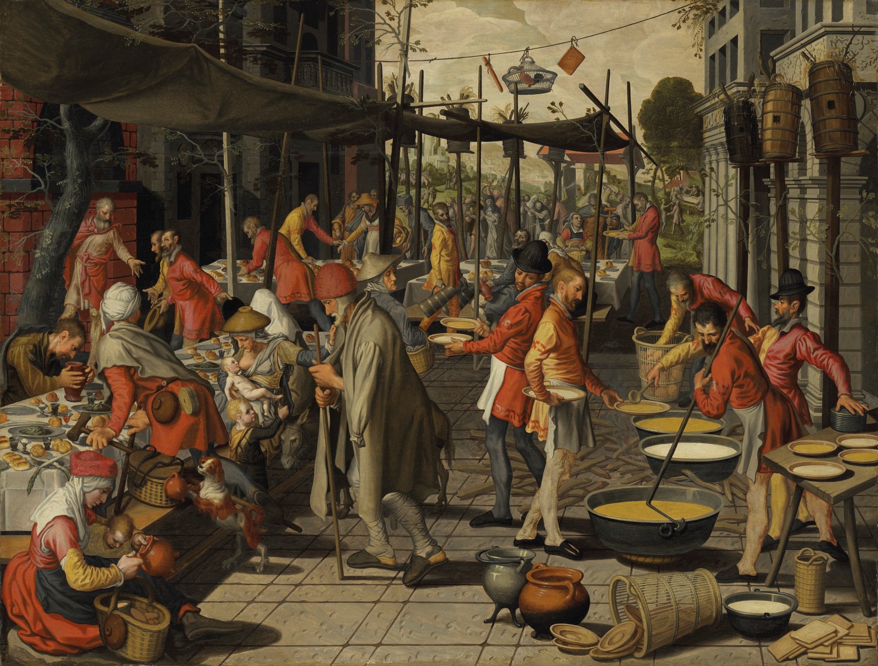 Pieter Aertsen (Amsterdam 1507-1575) and Studio, The Parable of the ...