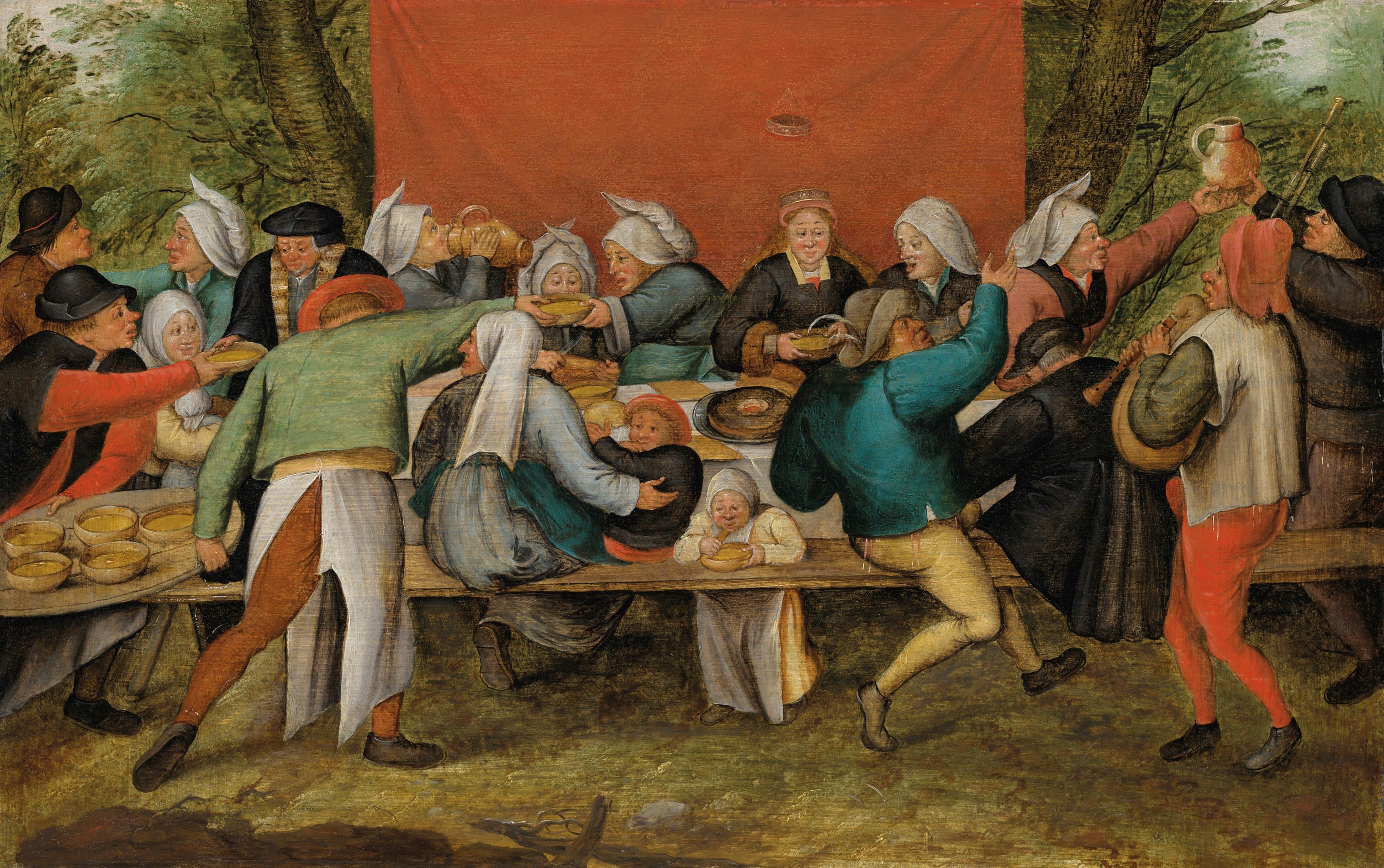 Pieter Brueghel II (Brussels 1564/5-1637/8 Antwerp), The Wedding Feast ...