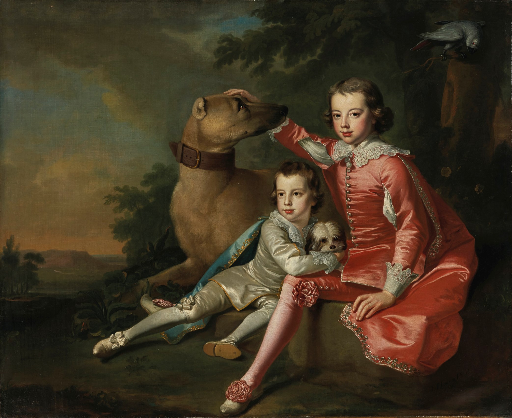 THOMAS HUDSON (DEVON 1701-1779 TWICKENHAM), Portrait of John and Robert ...