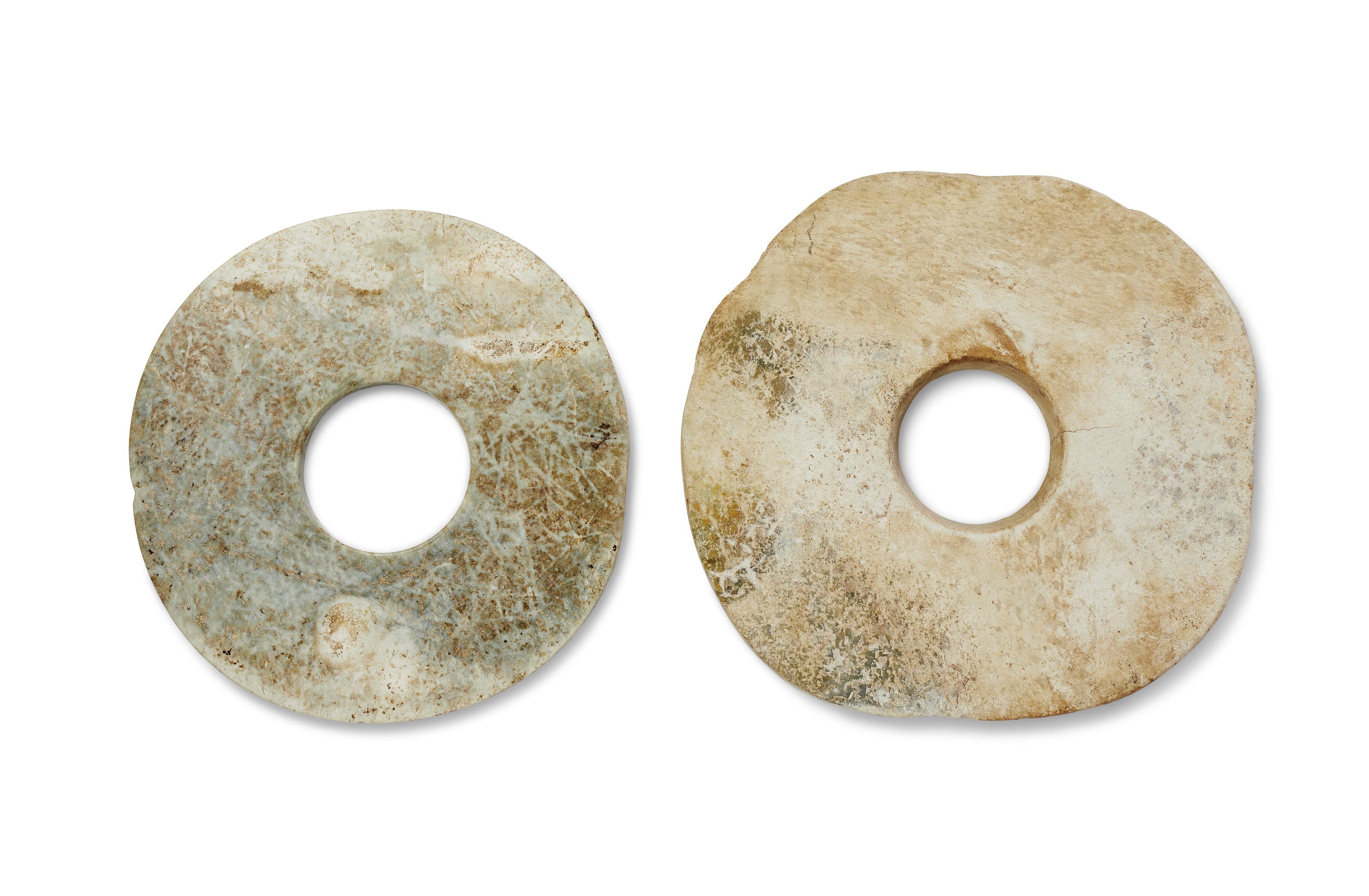A LARGE JADE BI DISC, NEOLITHIC PERIOD, 3RD MILLENNIUM BC | Christie’s
