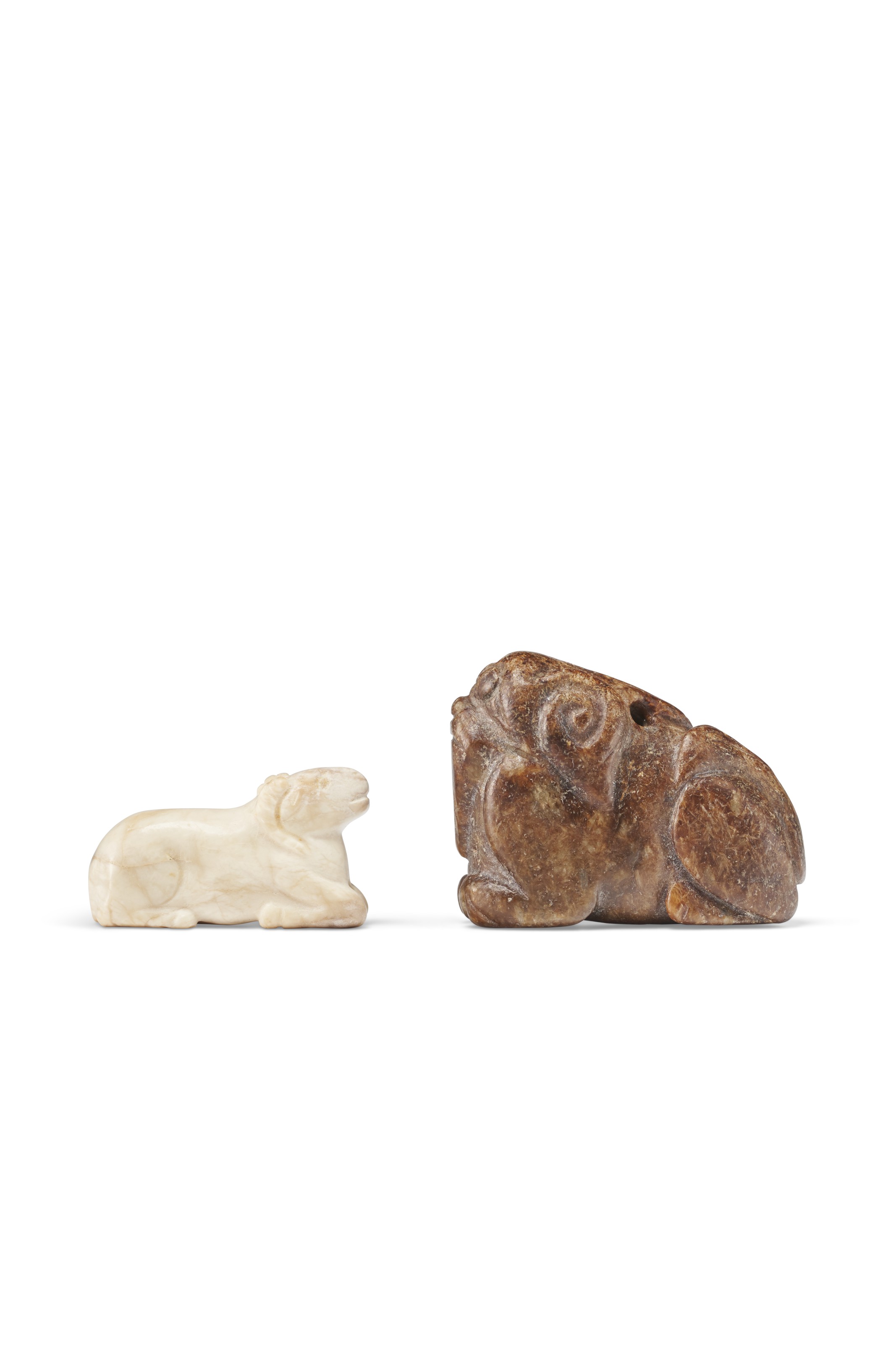 TWO SMALL JADE CARVINGS OF ANIMALS, | Christie’s