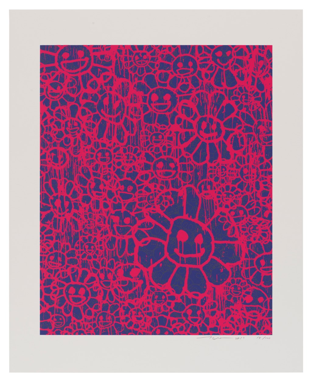 TAKASHI MURAKAMI (B. 1962) x MADSAKI (B. 1974), MADSAKI Flowers Pink (A ...