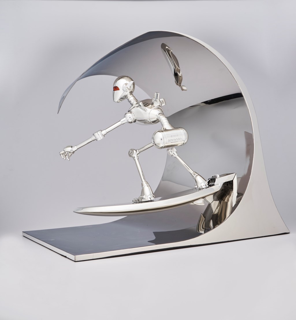 HAJIME SORAYAMA (B. 1947), Robot Surf (Silver Version) | Christie’s