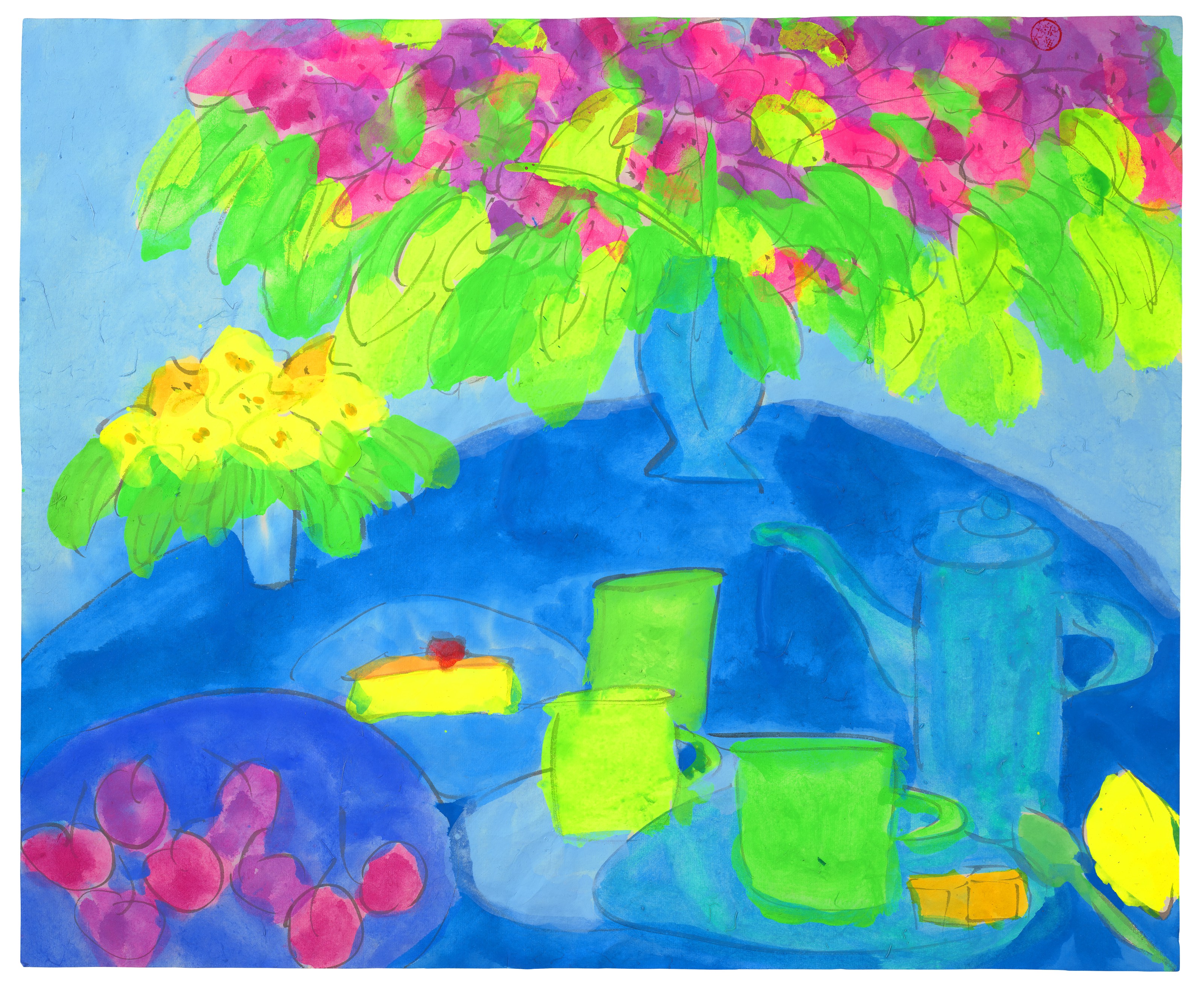 WALASSE TING (DING XIONGQUAN, 1928-2010), Untitled (Afternoon Tea ...