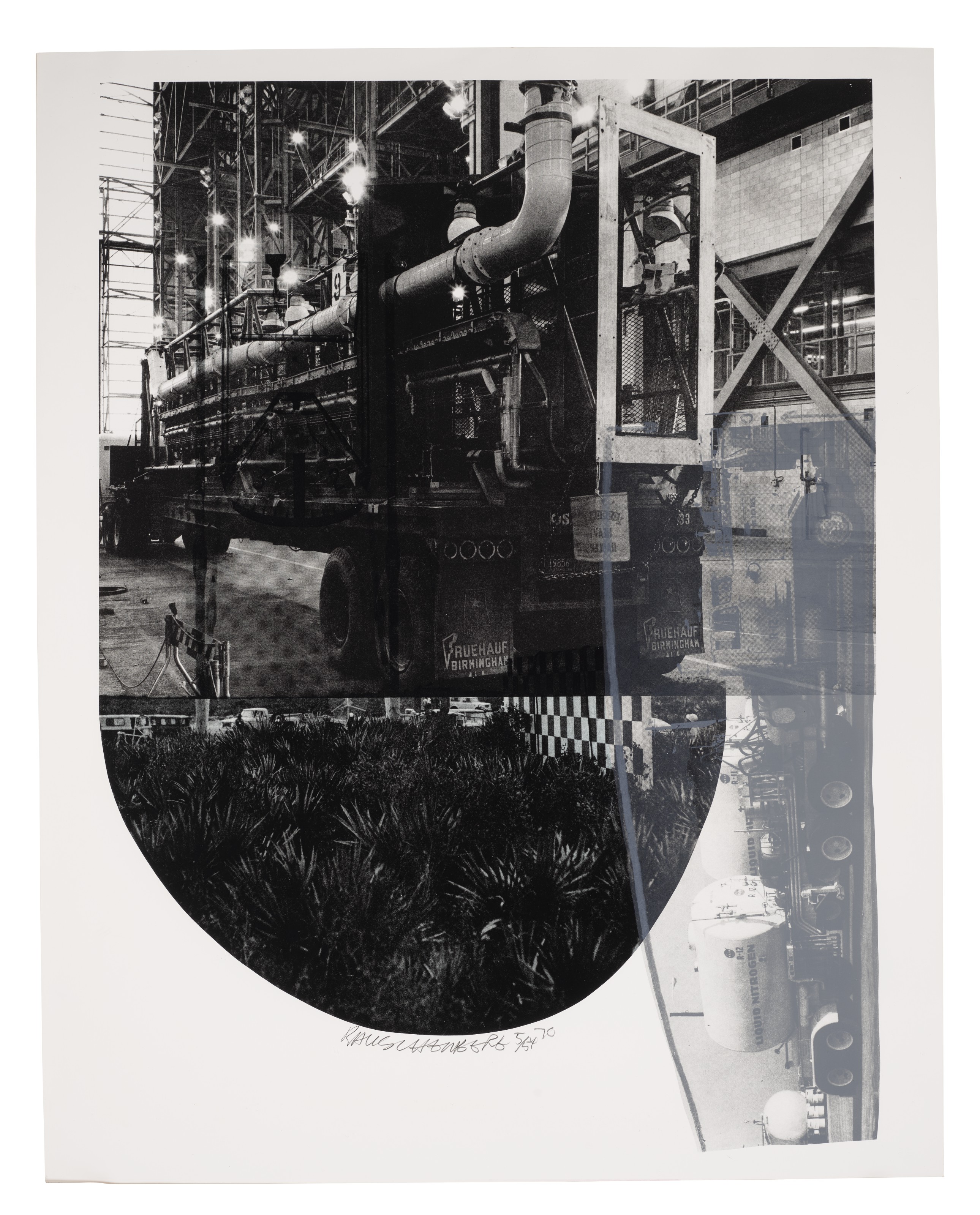 ROBERT RAUSCHENBERG (1925-2008), Tracks, from Stoned Moon Series ...