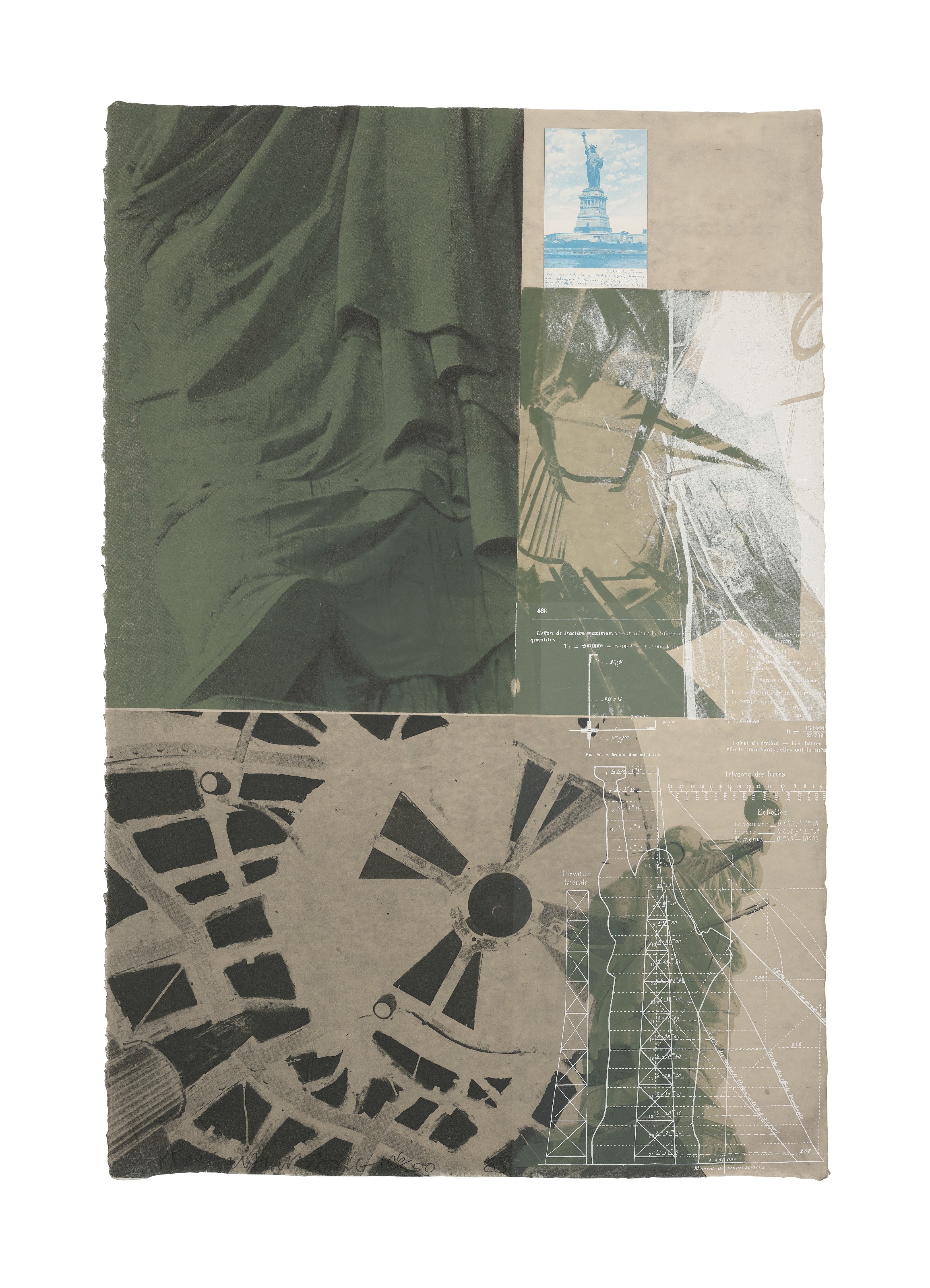 ROBERT RAUSCHENBERG (1925-2008), Statue of Liberty, from New York, New ...