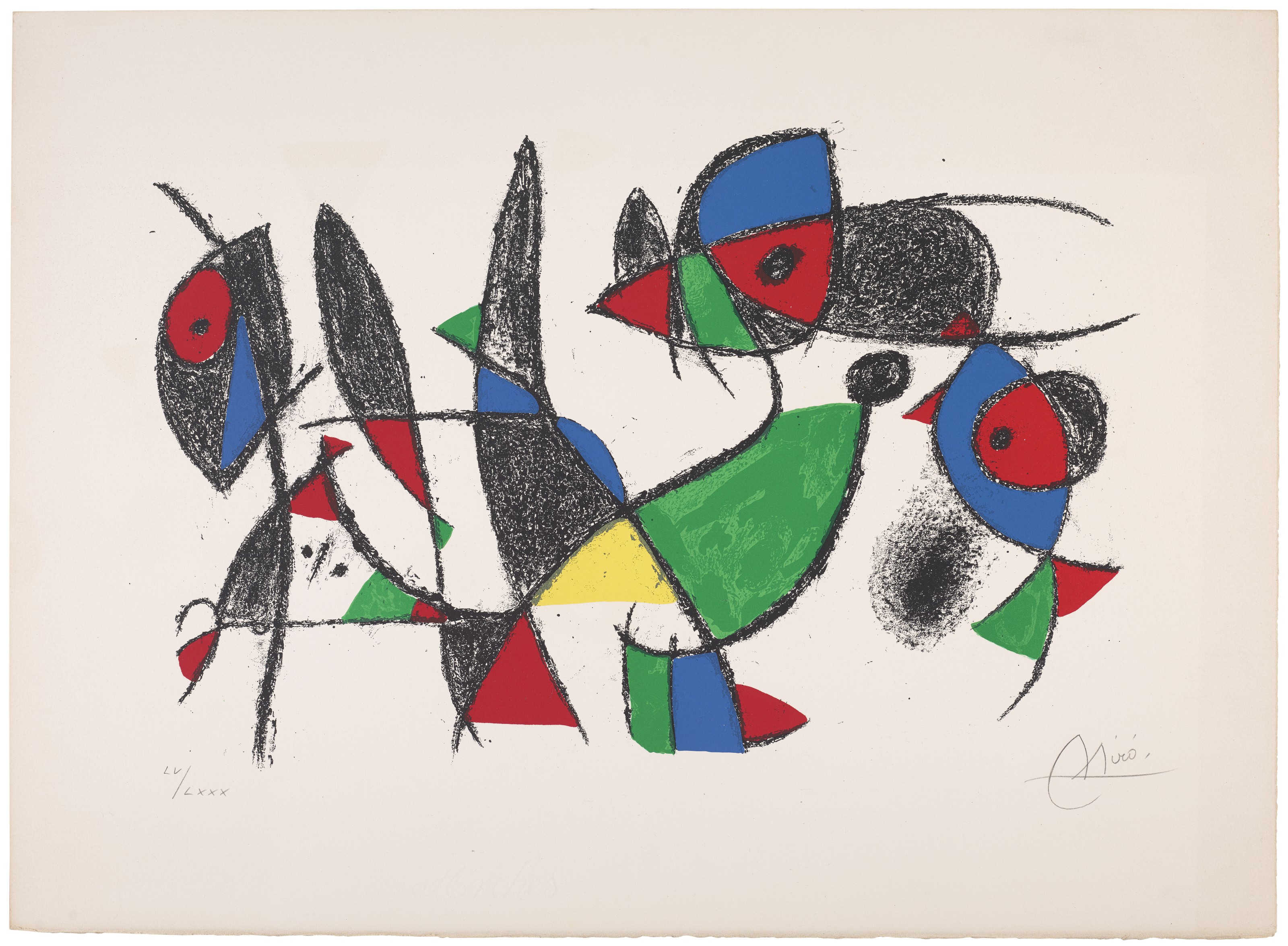 JOAN MIRÓ (1893-1983), Joan Miró Lithographs II: one plate | Christie’s