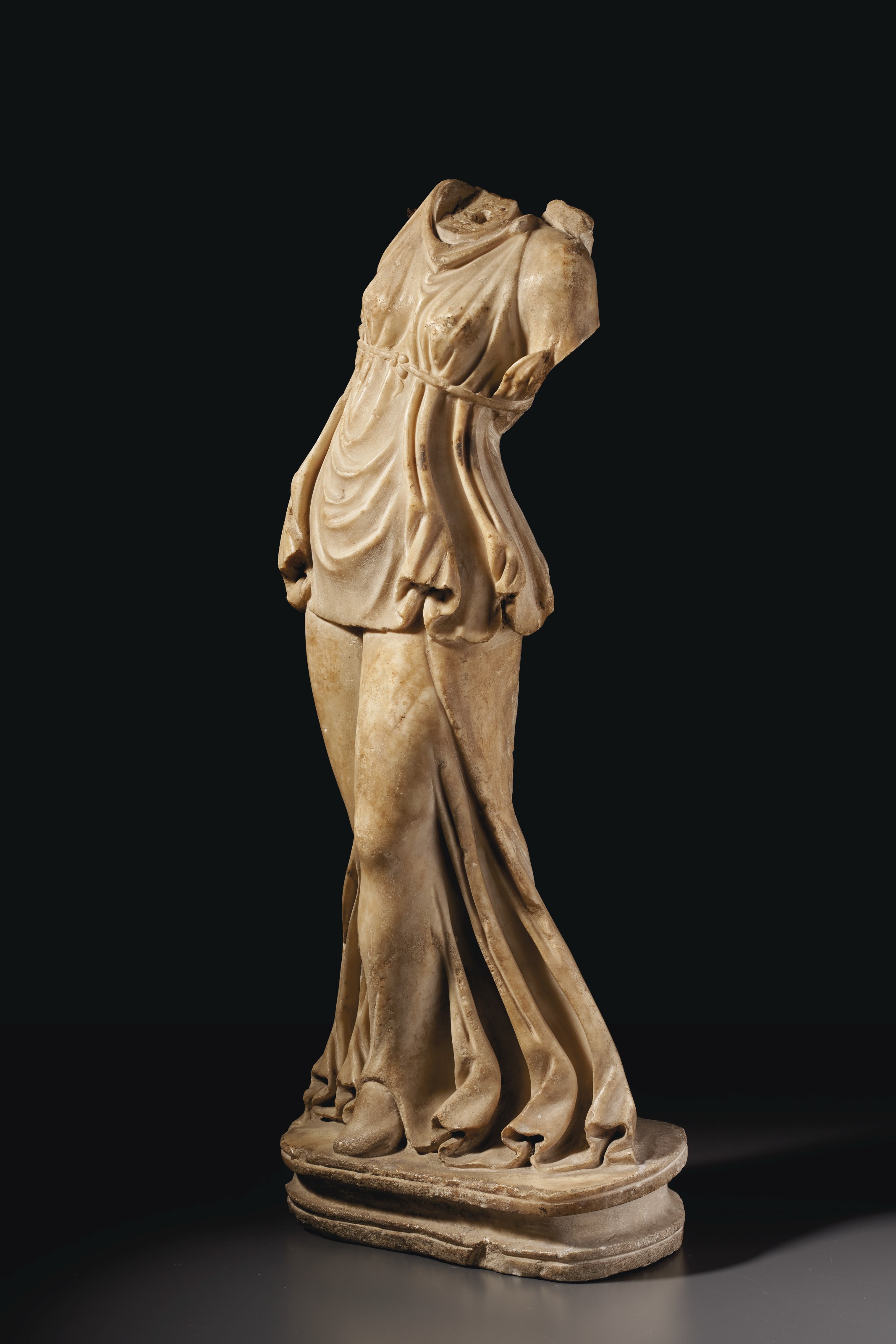 A ROMAN MARBLE DANCING MAENAD