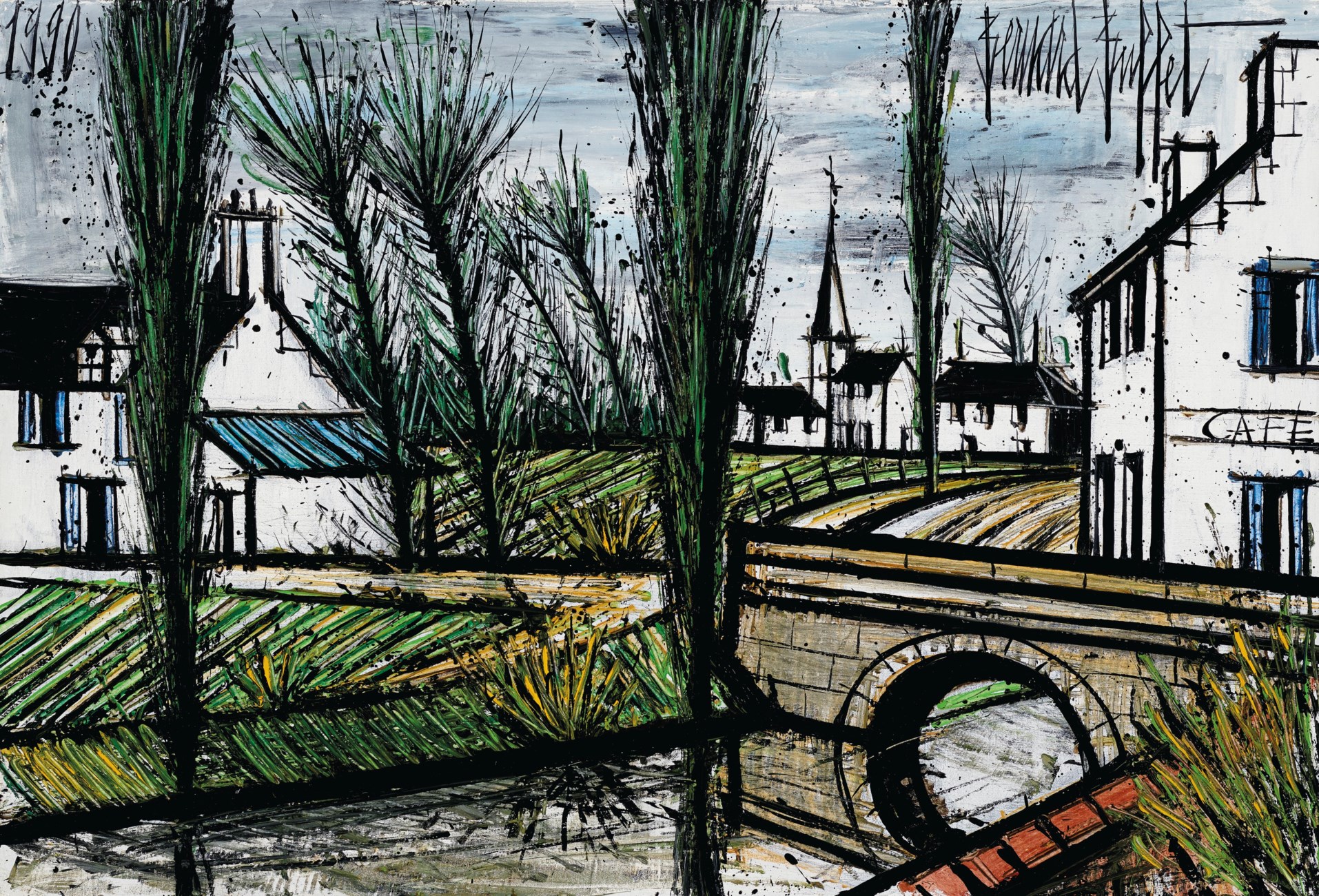 Bernard Buffet (1928-1999), Pont sur la rivière | Christie's