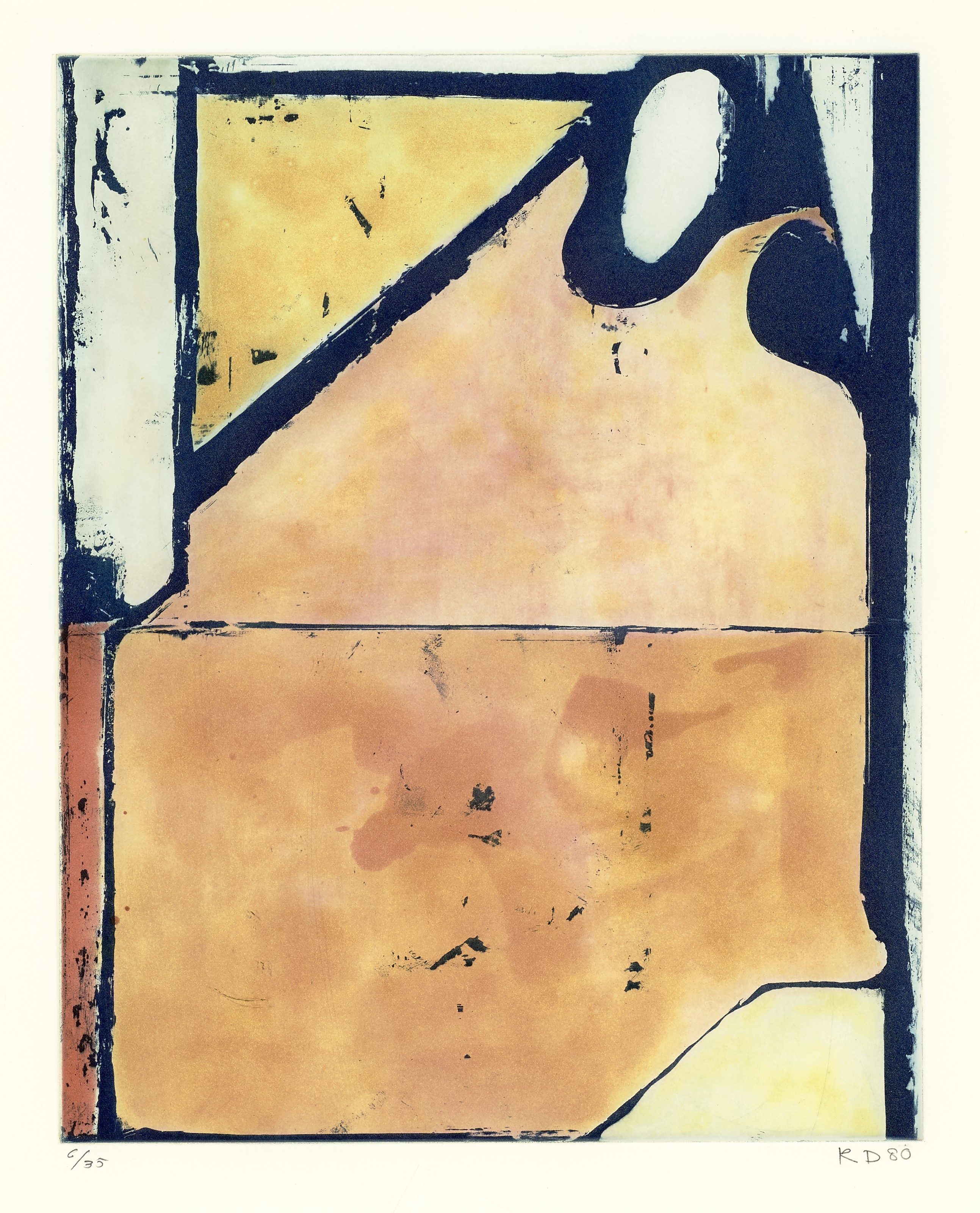 Richard Diebenkorn (1922-1993), Blue Loop, from Eight Color Etchings ...