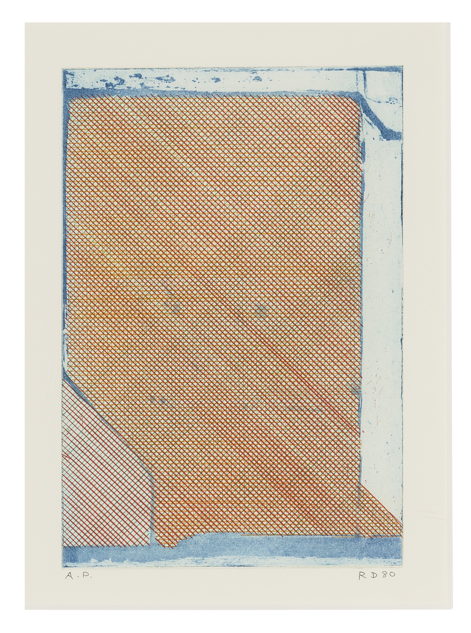 Richard Diebenkorn (1922-1993), Construct (Grid), from Eight Color ...