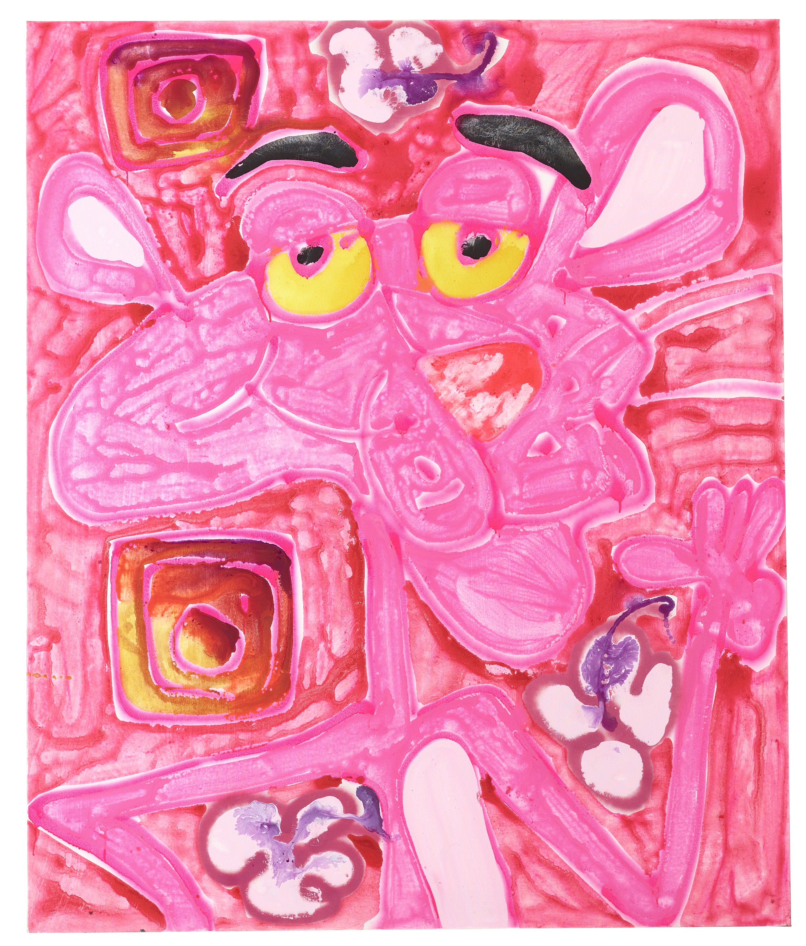 KATHERINE BERNHARDT (B.1975), Pink Panther + Instagram + Orchids ...