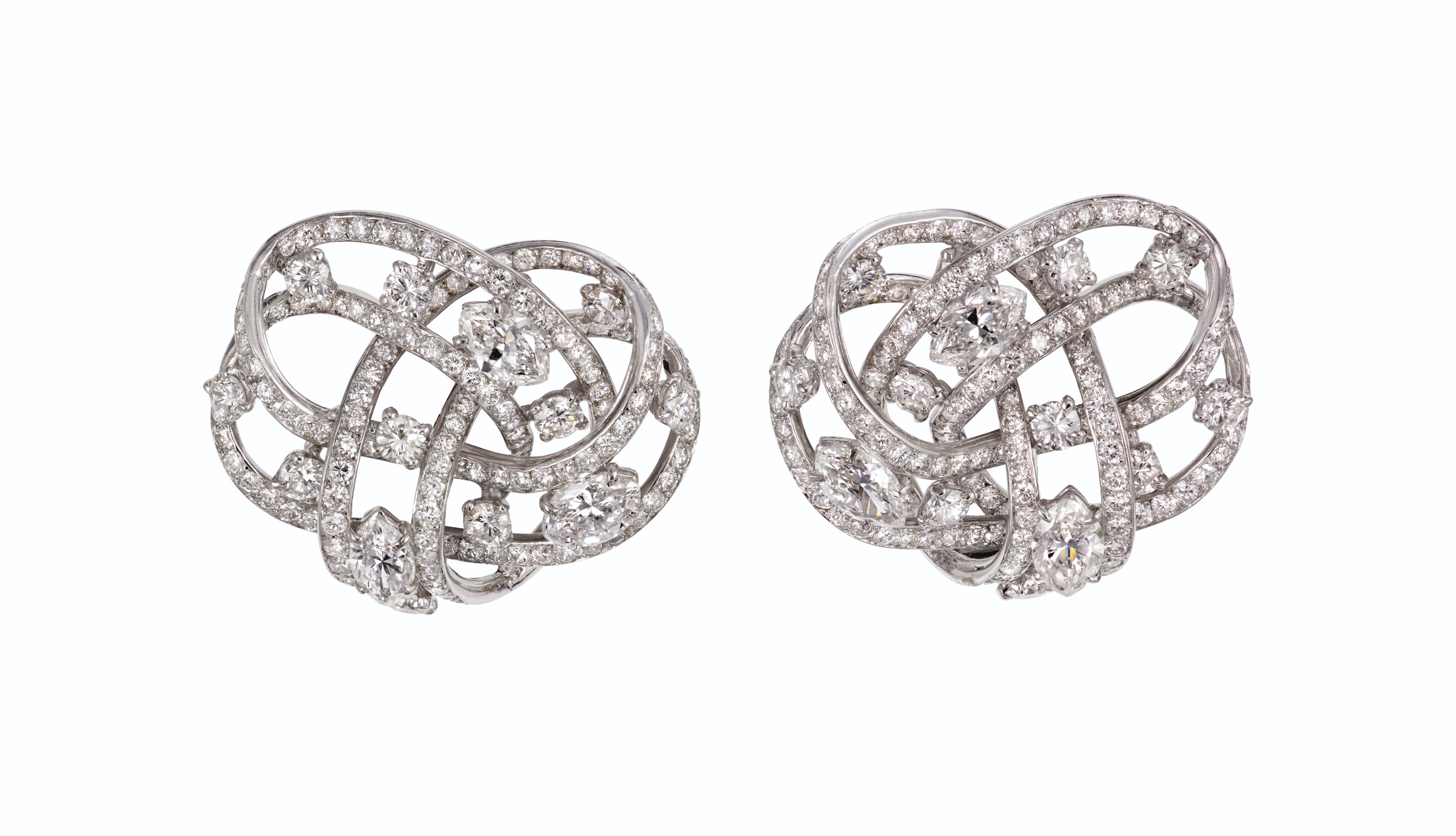 DIAMOND EARRINGS, CARTIER