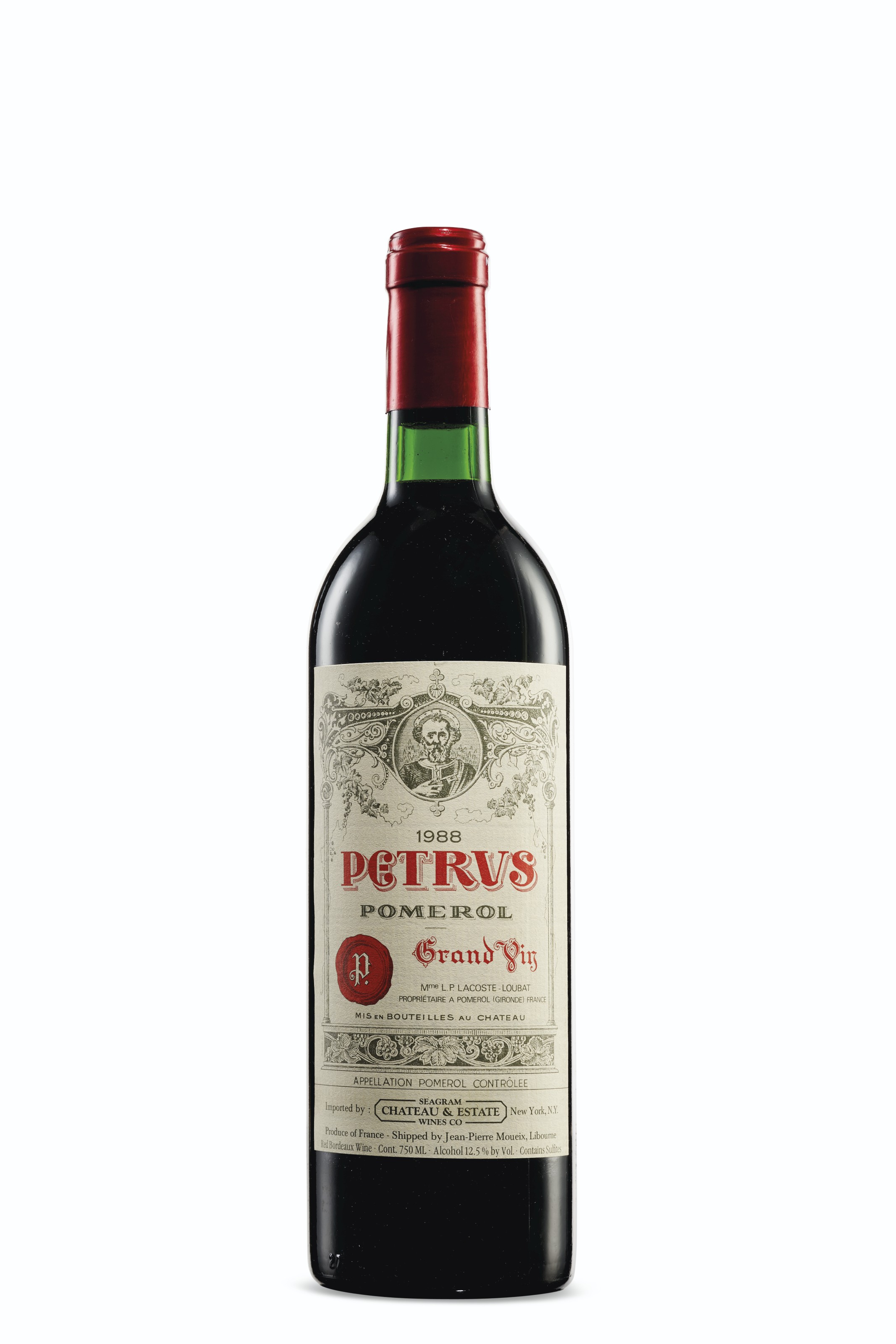 Petrus 1988, Pomerol, cru exceptionnelGood appearanceLevels base of ...