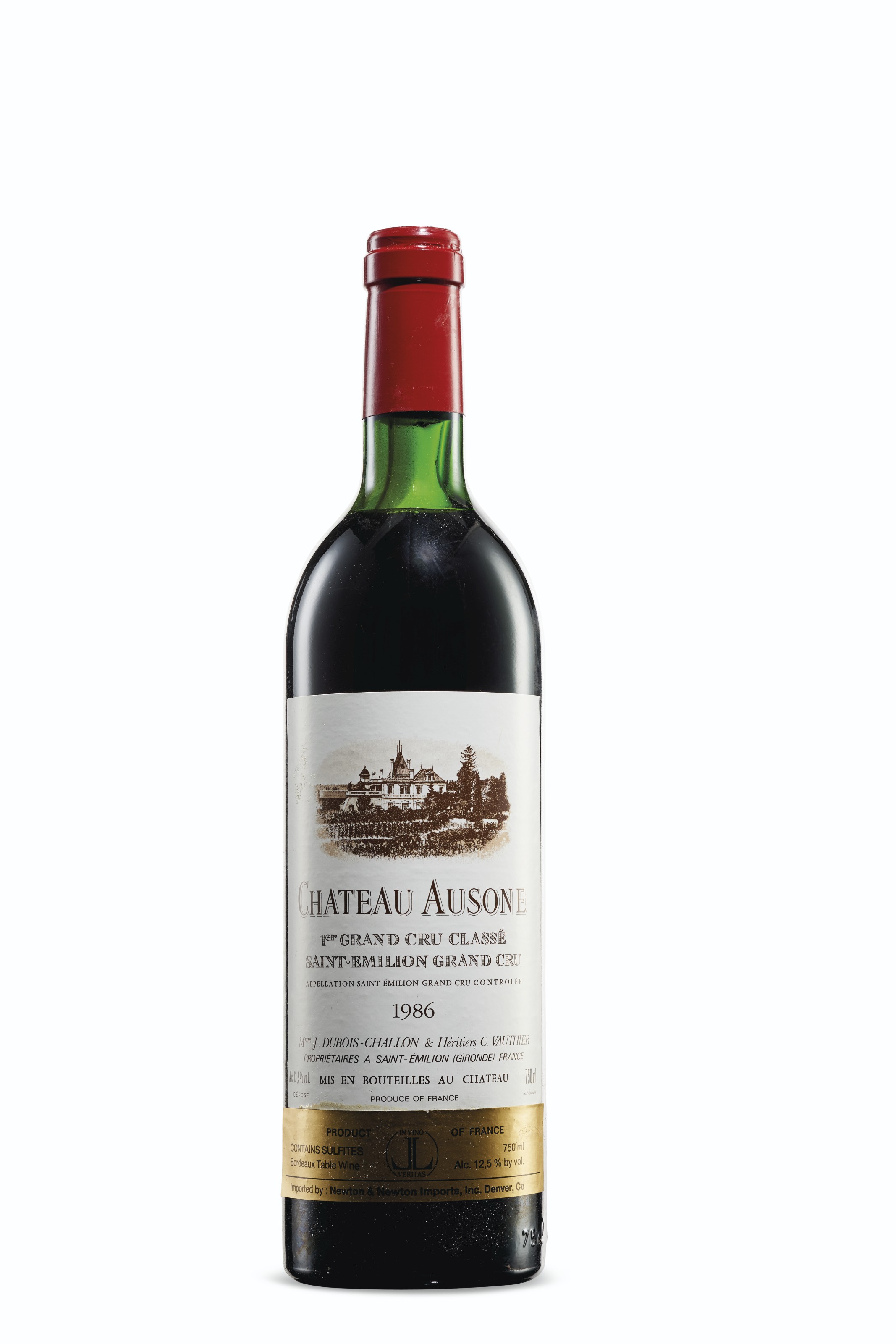 Château Ausone 1986, Saint-Emilion, 1er grand cru classéFive slightly ...