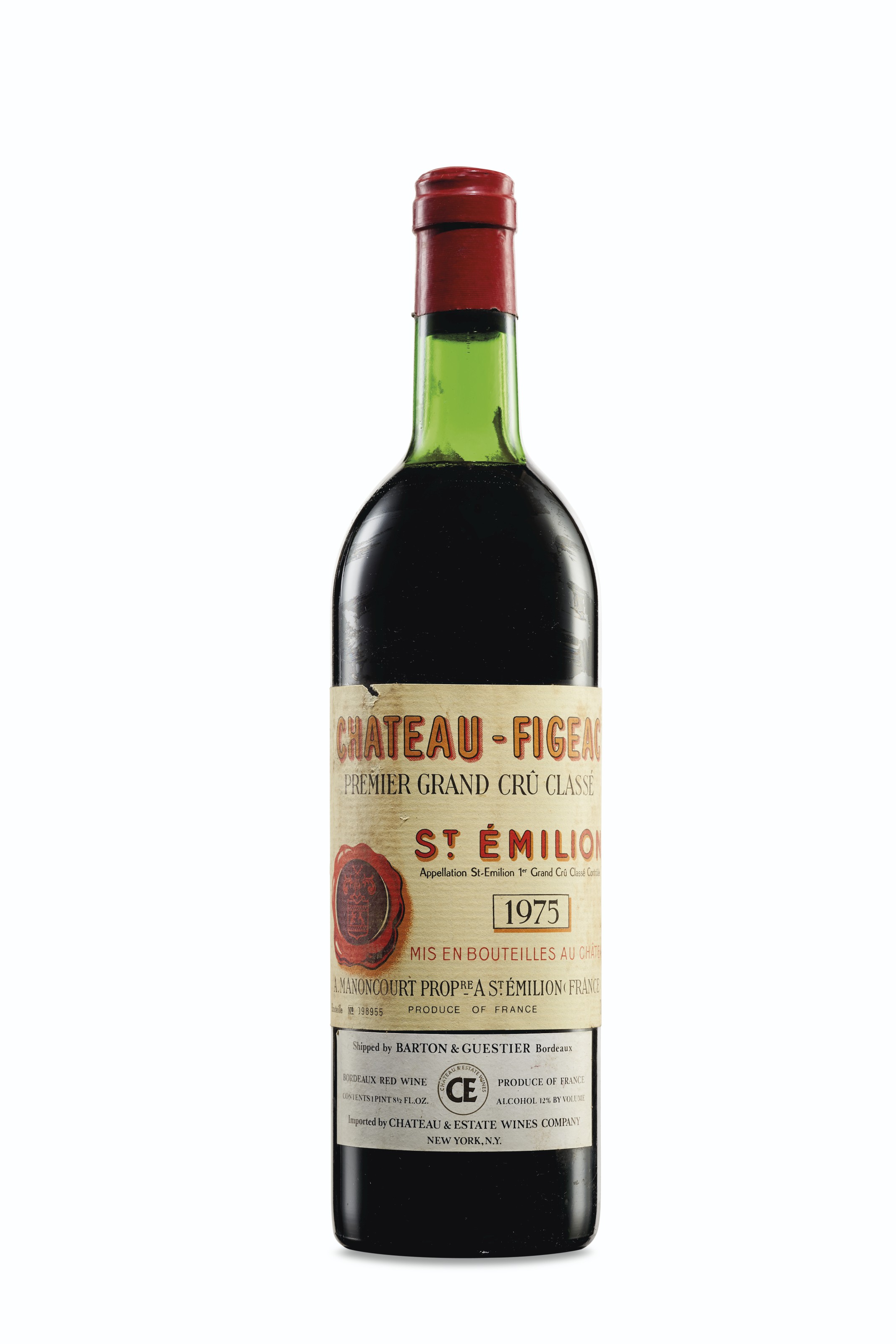 Château Figeac 1975, Saint-Emilion, 1er grand cru classéSlightly ...