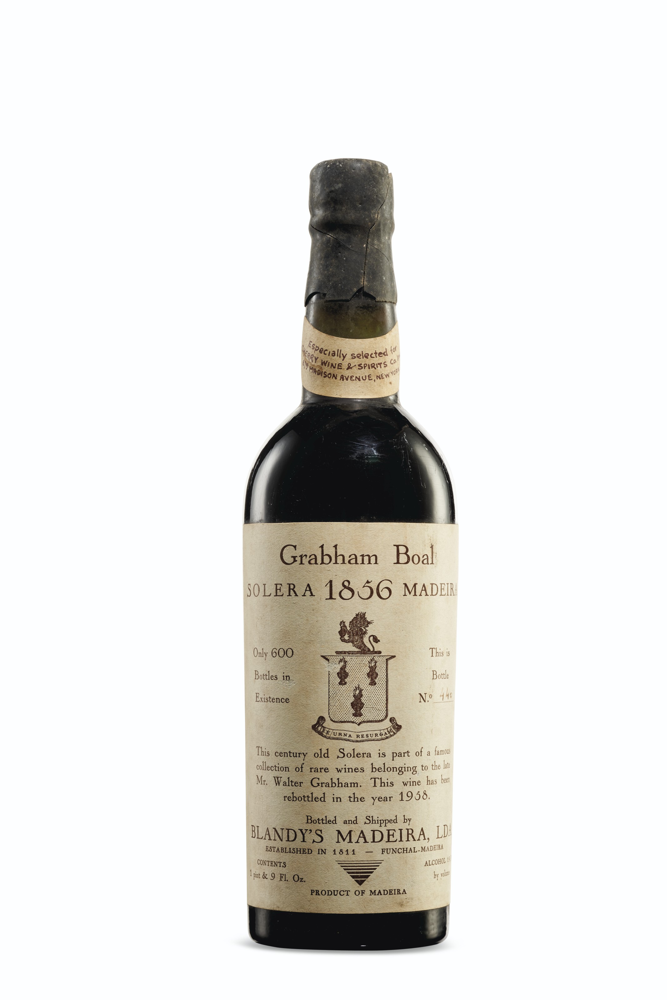 Grabham Boal Solera 1856, MadeiraBottled and shipped by Blandy's ...