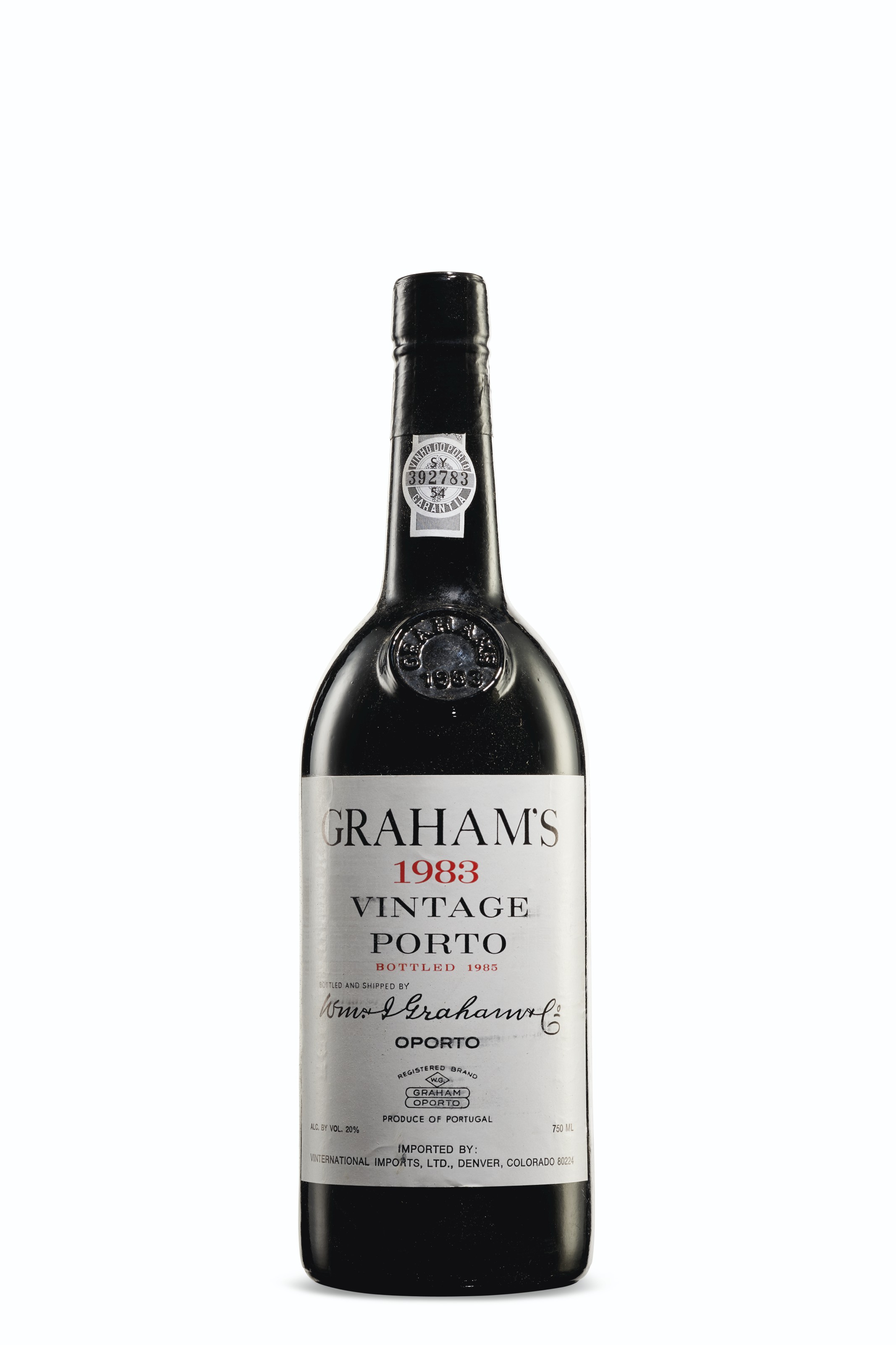 Graham 1983, Slightly bin-soiled labelsLevels base of neck or better ...