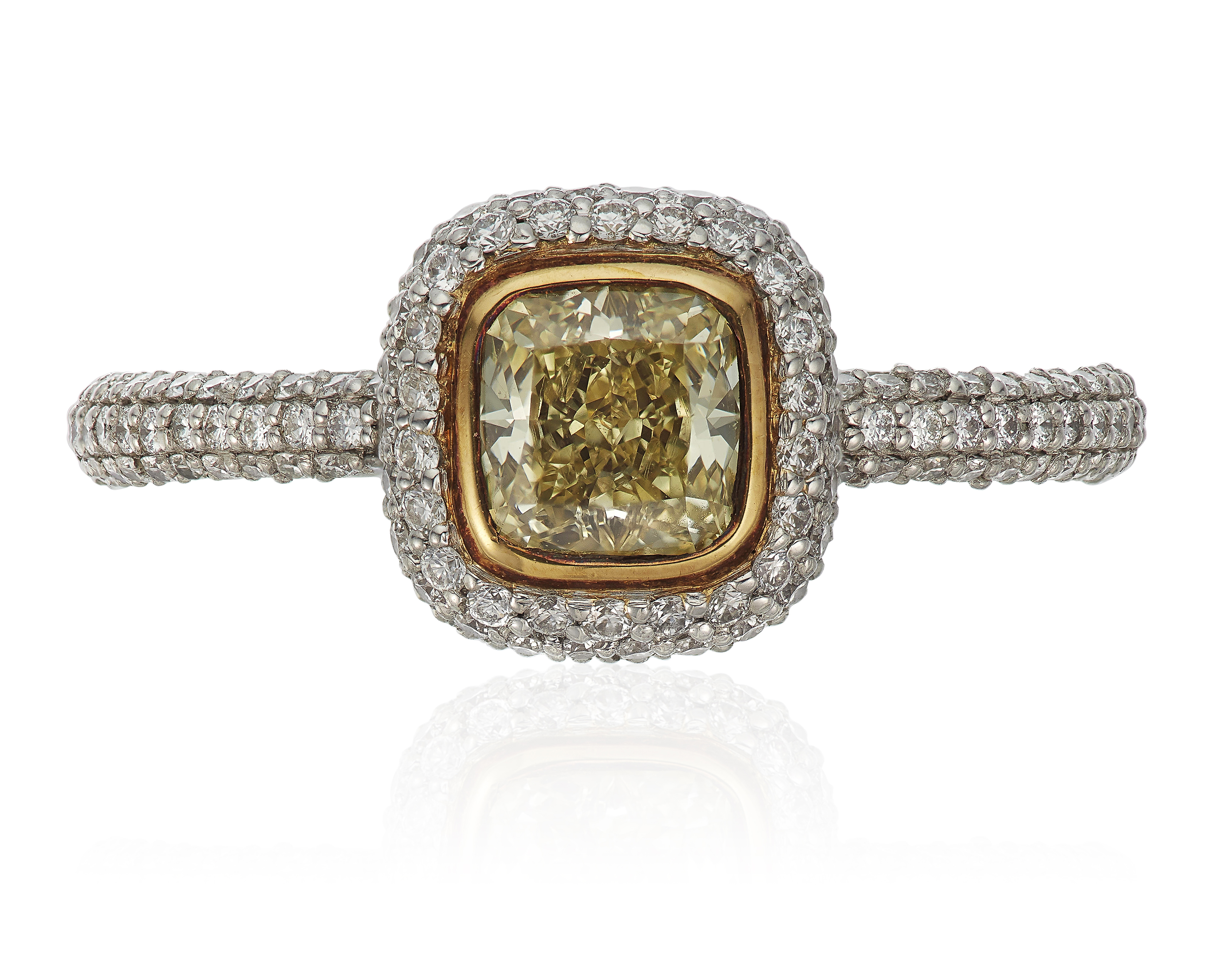 TIFFANY & CO. COLORED DIAMOND AND DIAMOND RING, | Christie’s