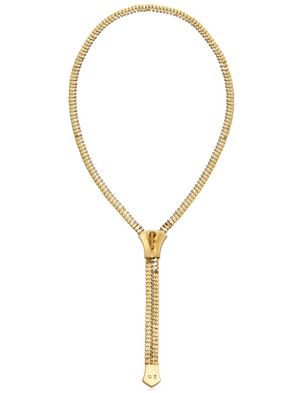 GOLD AND DIAMOND ZIPPER NECKLACE, | Christie’s