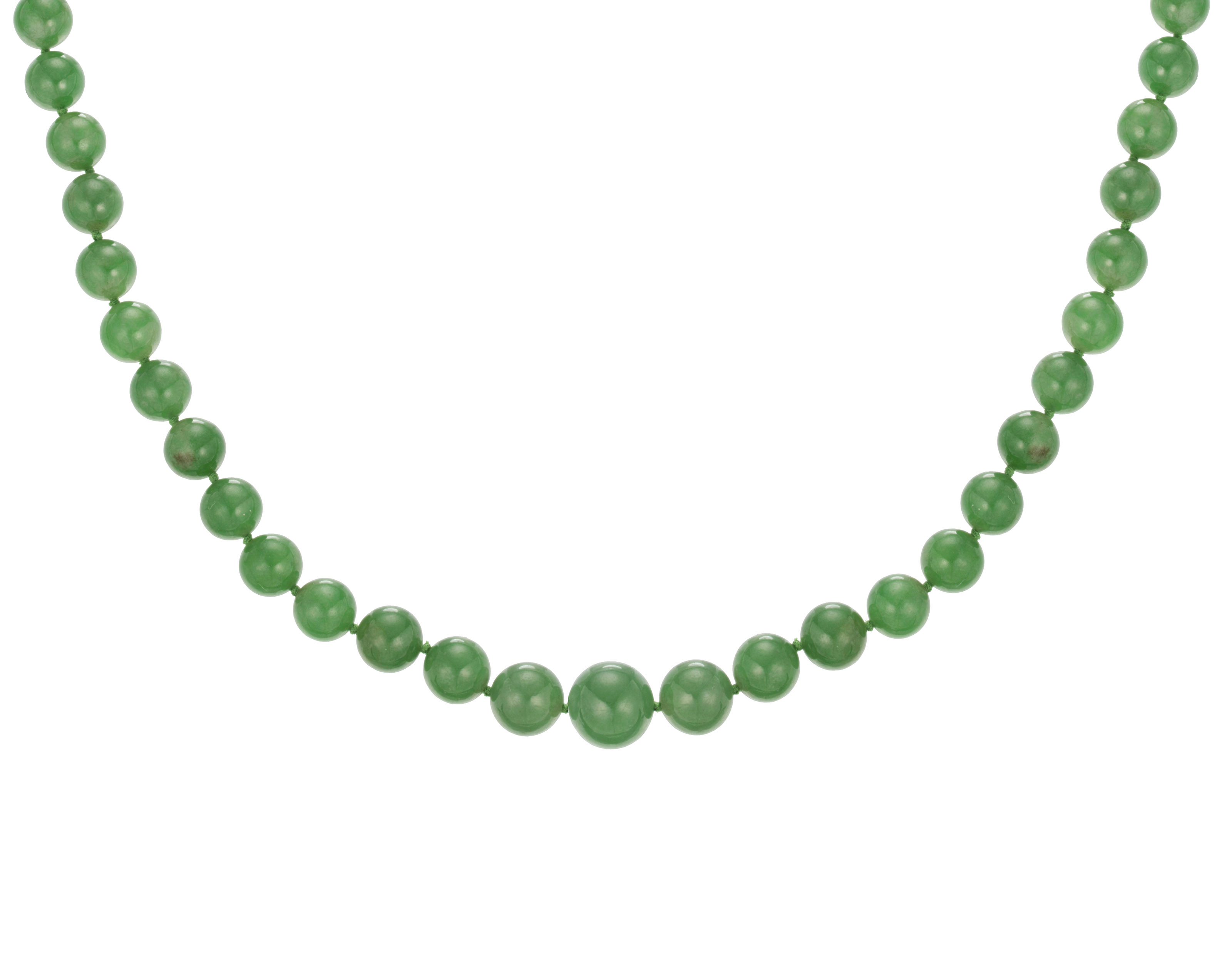 JADEITE JADE BEAD NECKLACE, | Christie’s