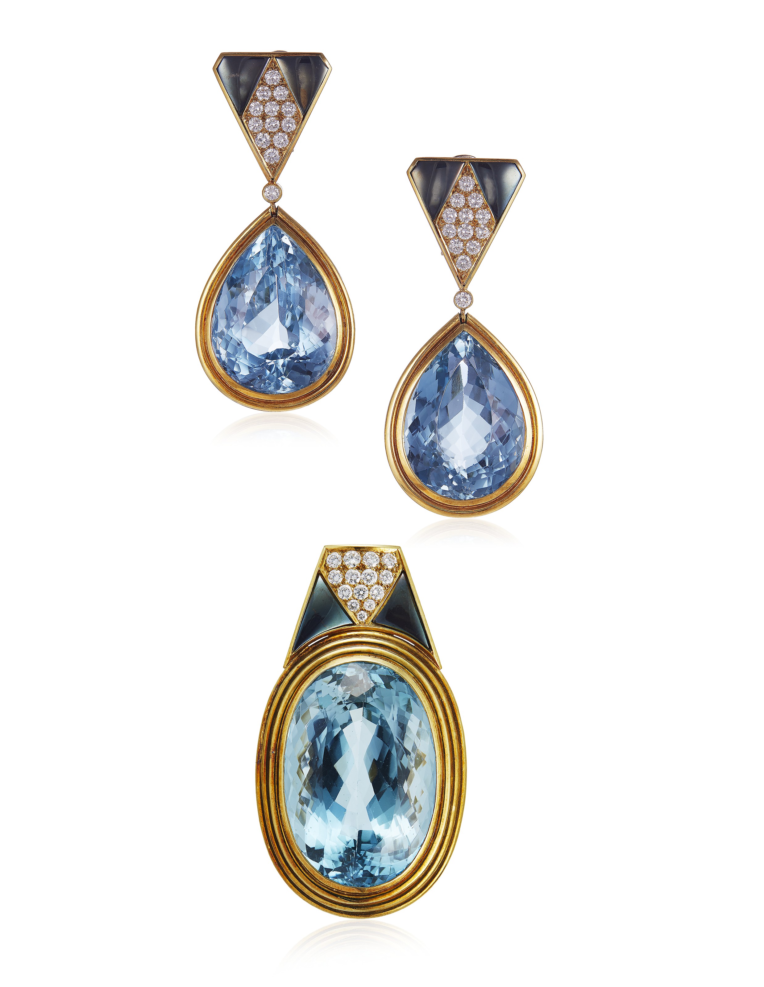 SET OF BLUE TOPAZ AND DIAMOND JEWELRY, | Christie’s