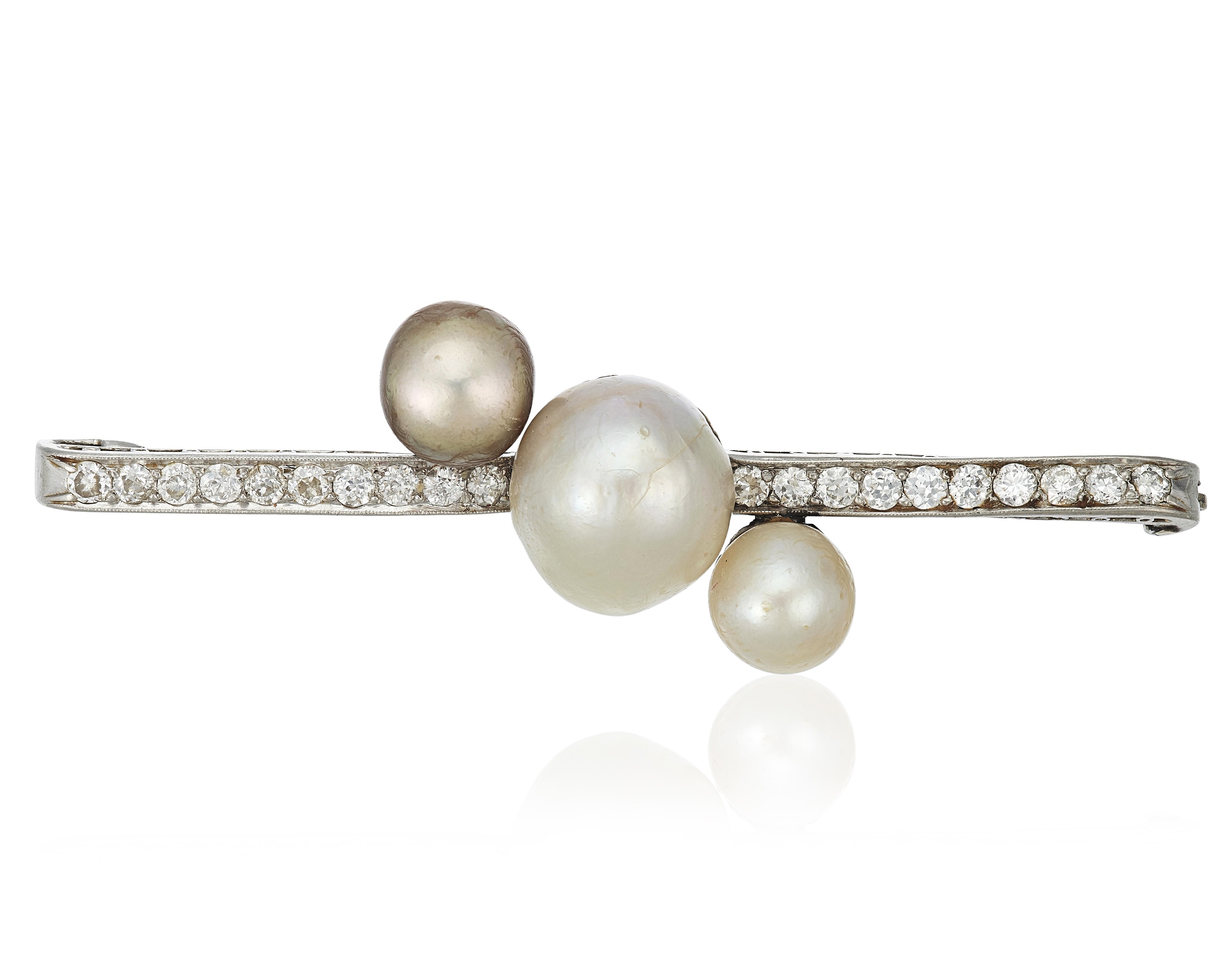 PEARL AND DIAMOND BROOCH, | Christie’s