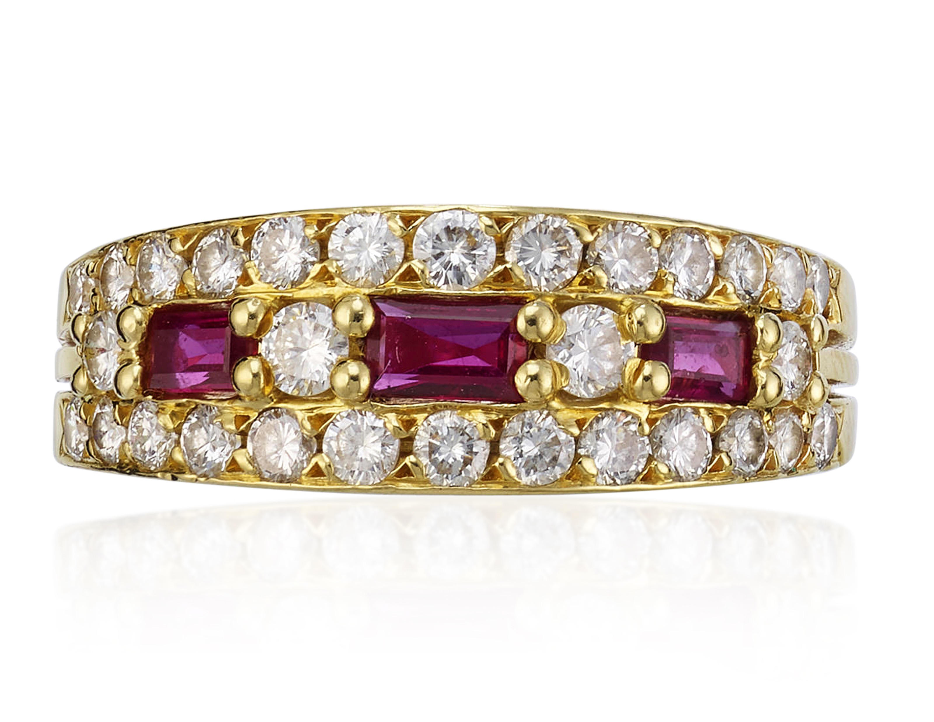 VAN CLEEF & ARPELS RUBY AND DIAMOND RING, | Christie’s